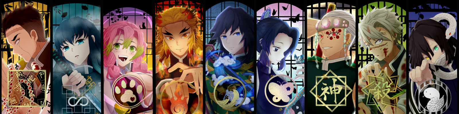 1600x400 Resolution Kimetsu no Yaiba Characters 1600x400 Resolution ...