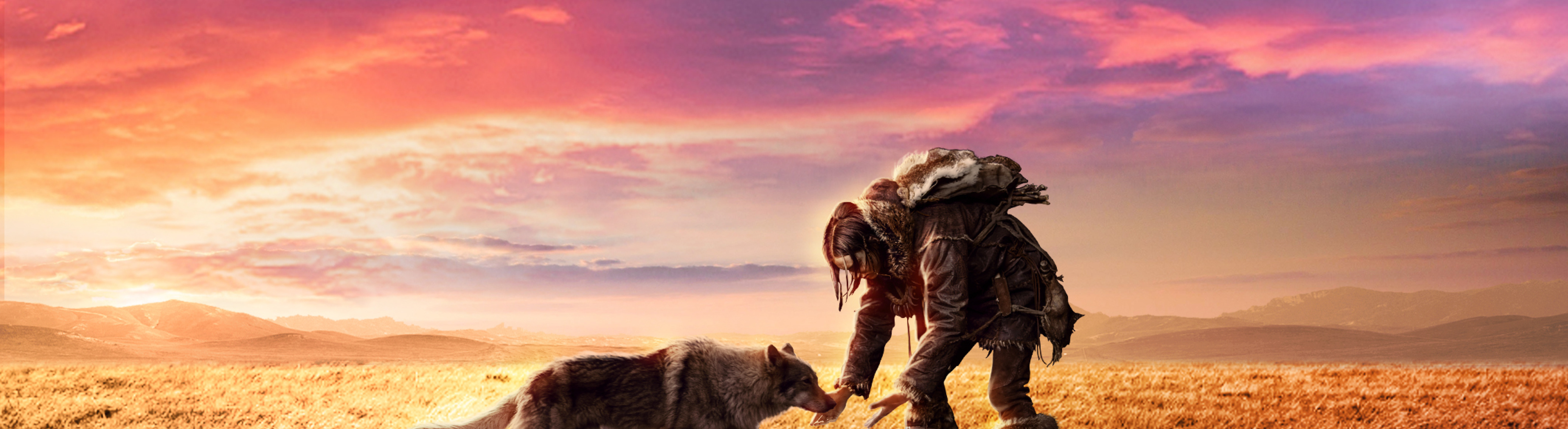 5120x1400 Resolution Kodi Smit-McPhee and Wolf Still From Alpha 2018 ...