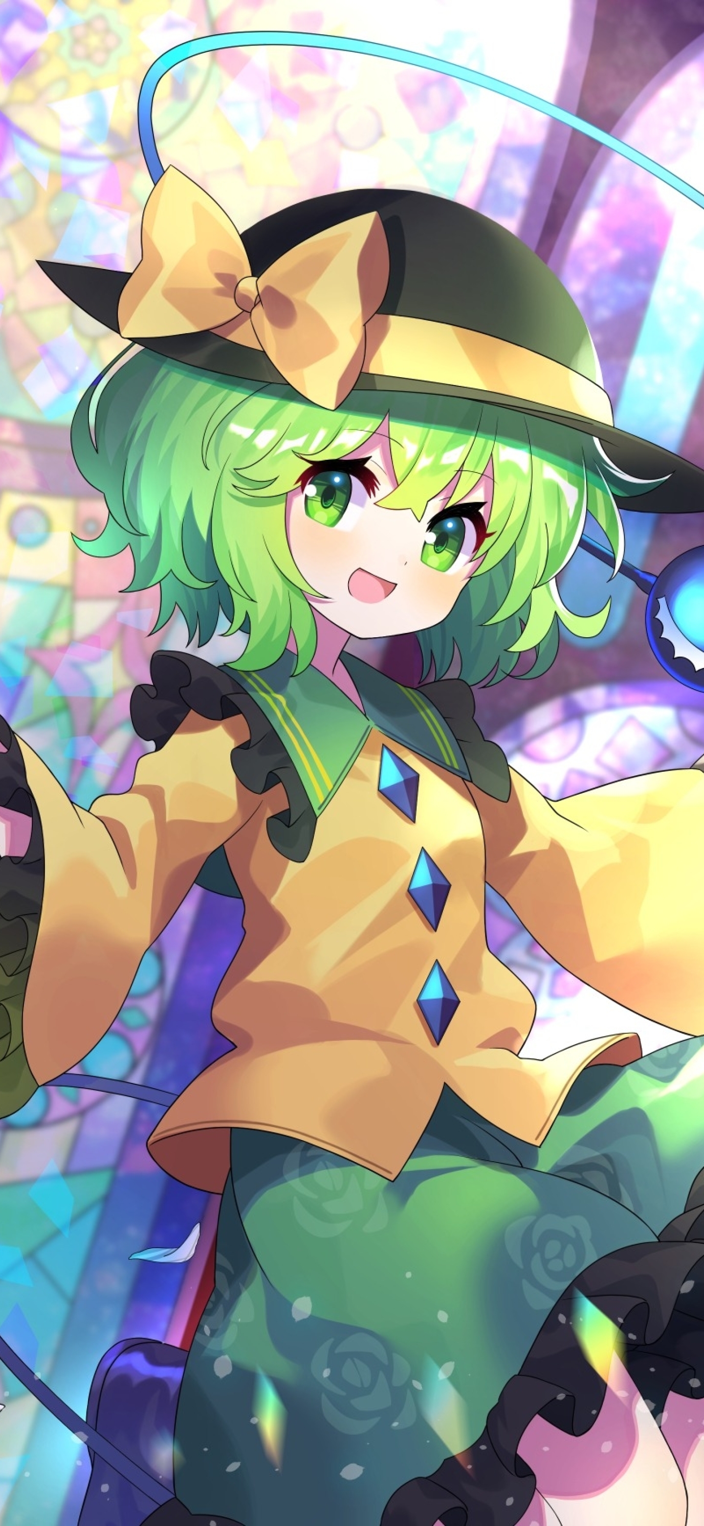 1440x3120 Resolution Koishi Komeiji and Satori Komeiji Touhou 1440x3120 ...