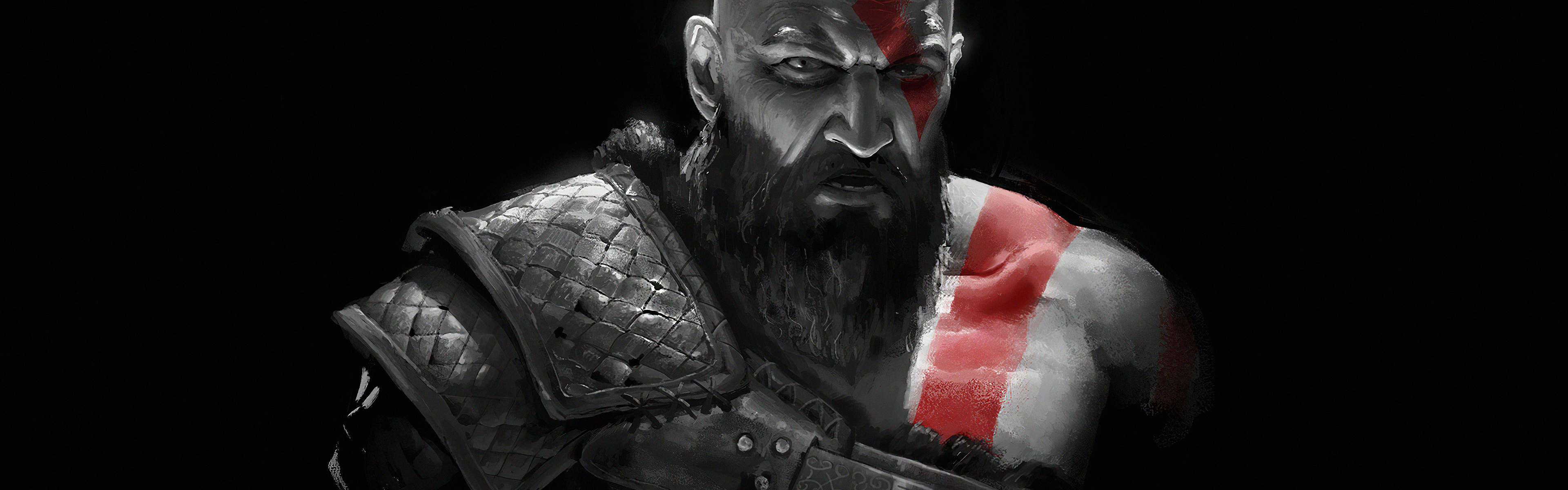 3840x1200 Resolution Kratos GoW Amoled 3840x1200 Resolution Wallpaper ...