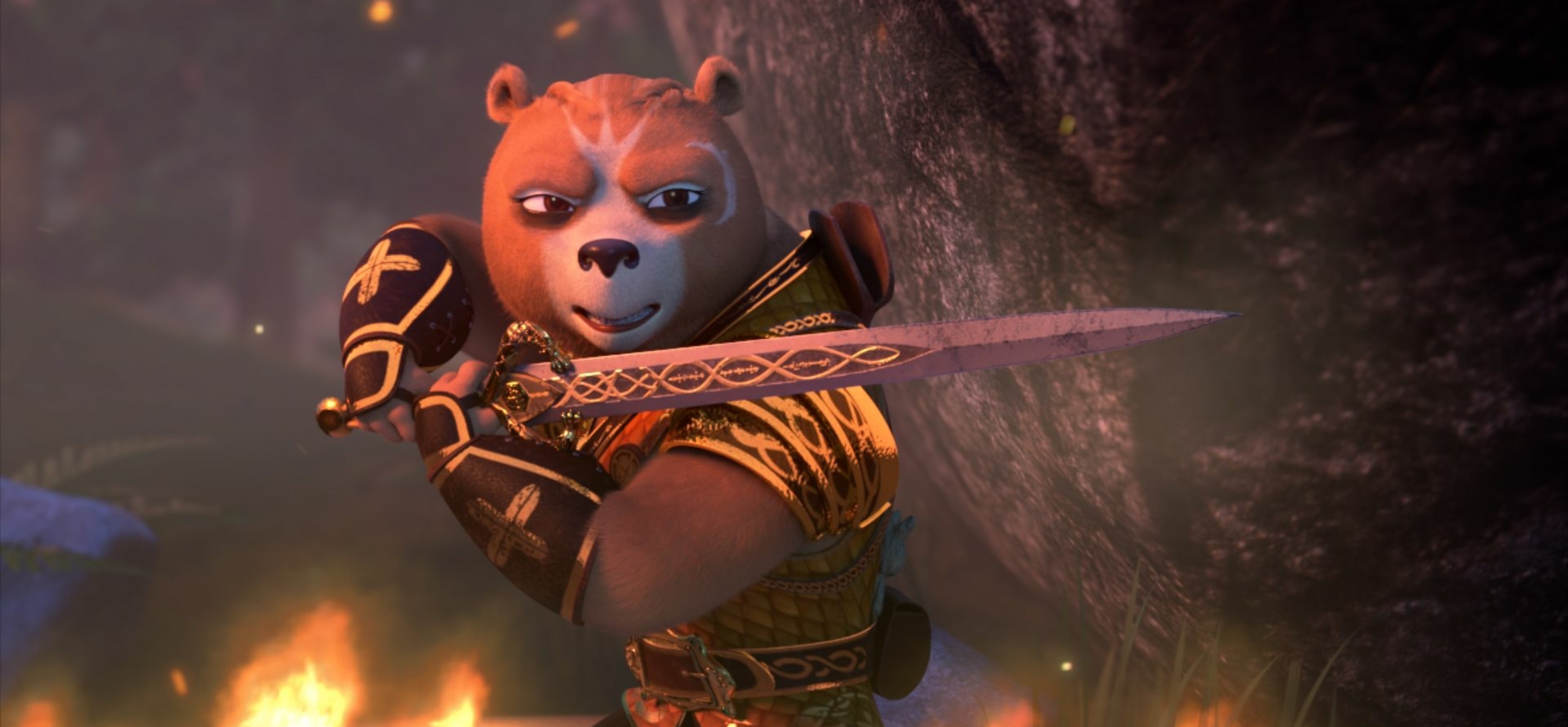 3449x1600 Resolution Kung Fu Panda The Dragon Knight HD 3449x1600 ...