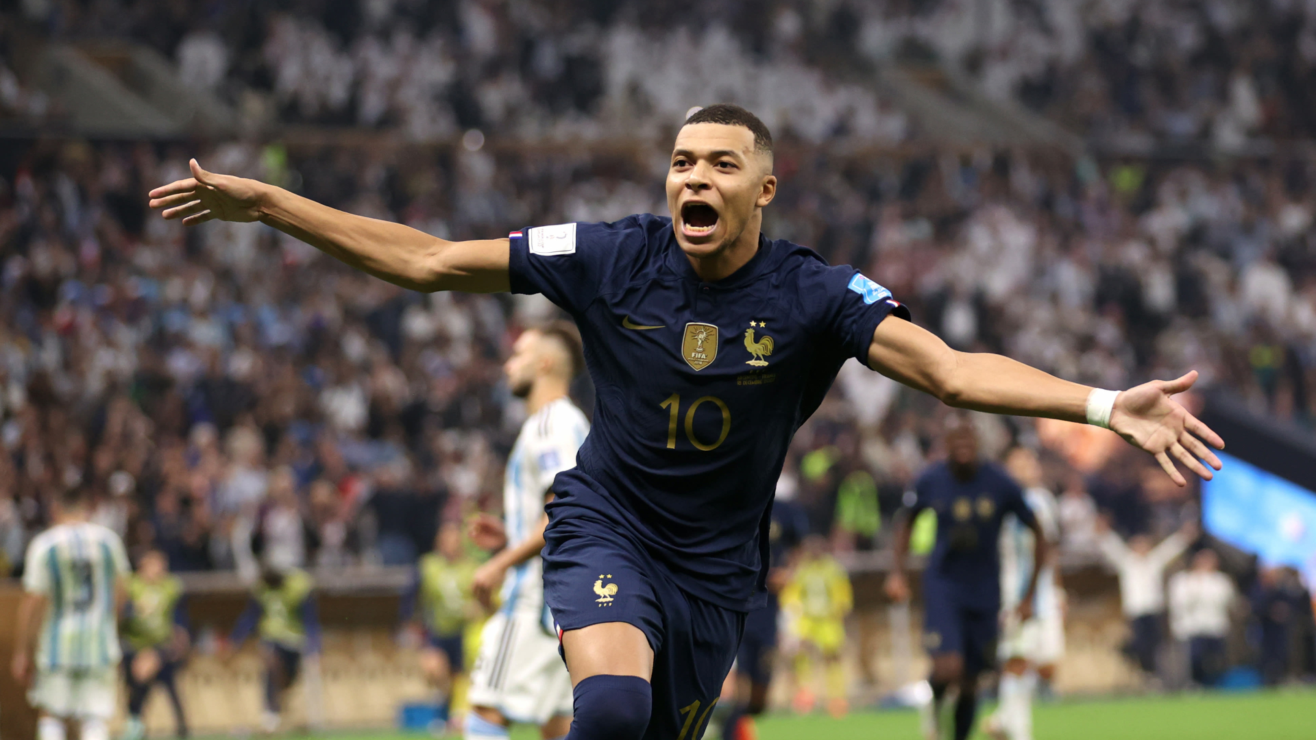 1920x1080 Resolution Kylian Mbappe Hat Trick World Cup 2022 1080P