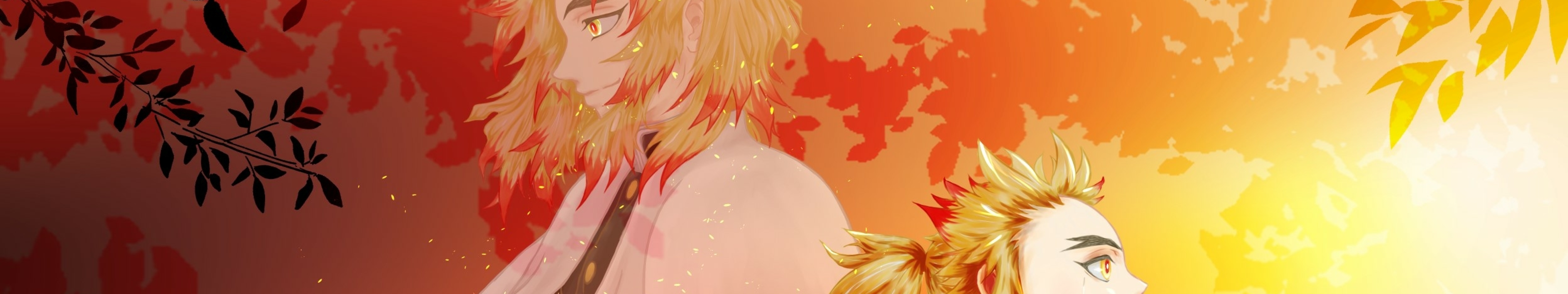 5760x1080 Resolution Kyojuro Rengoku and Senjuro Rengoku Demon Slayer ...