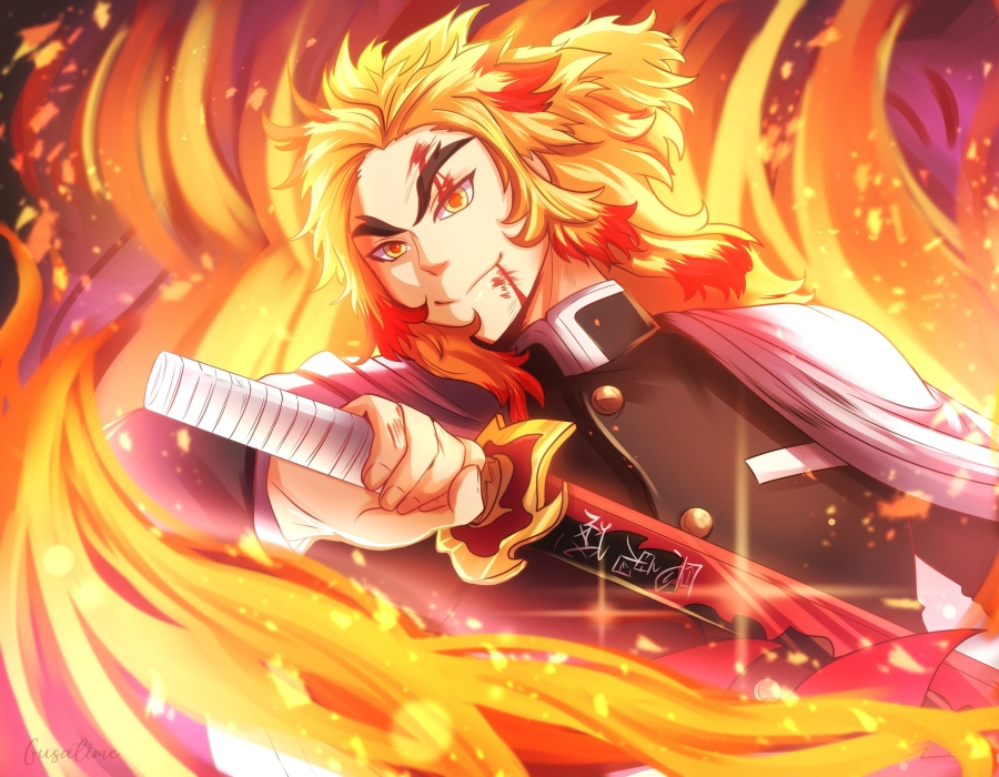 900x700 Resolution Kyojuro Rengoku Art 2022 900x700 Resolution ...
