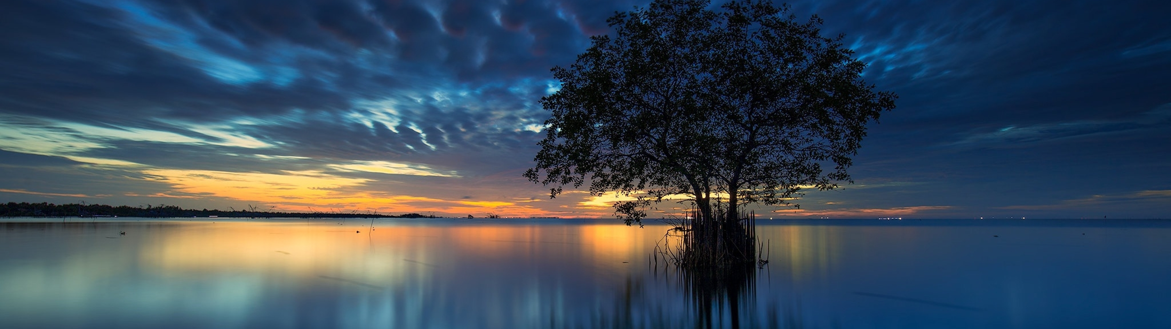 3840x1080 Resolution Lake Tree 3840x1080 Resolution Wallpaper ...