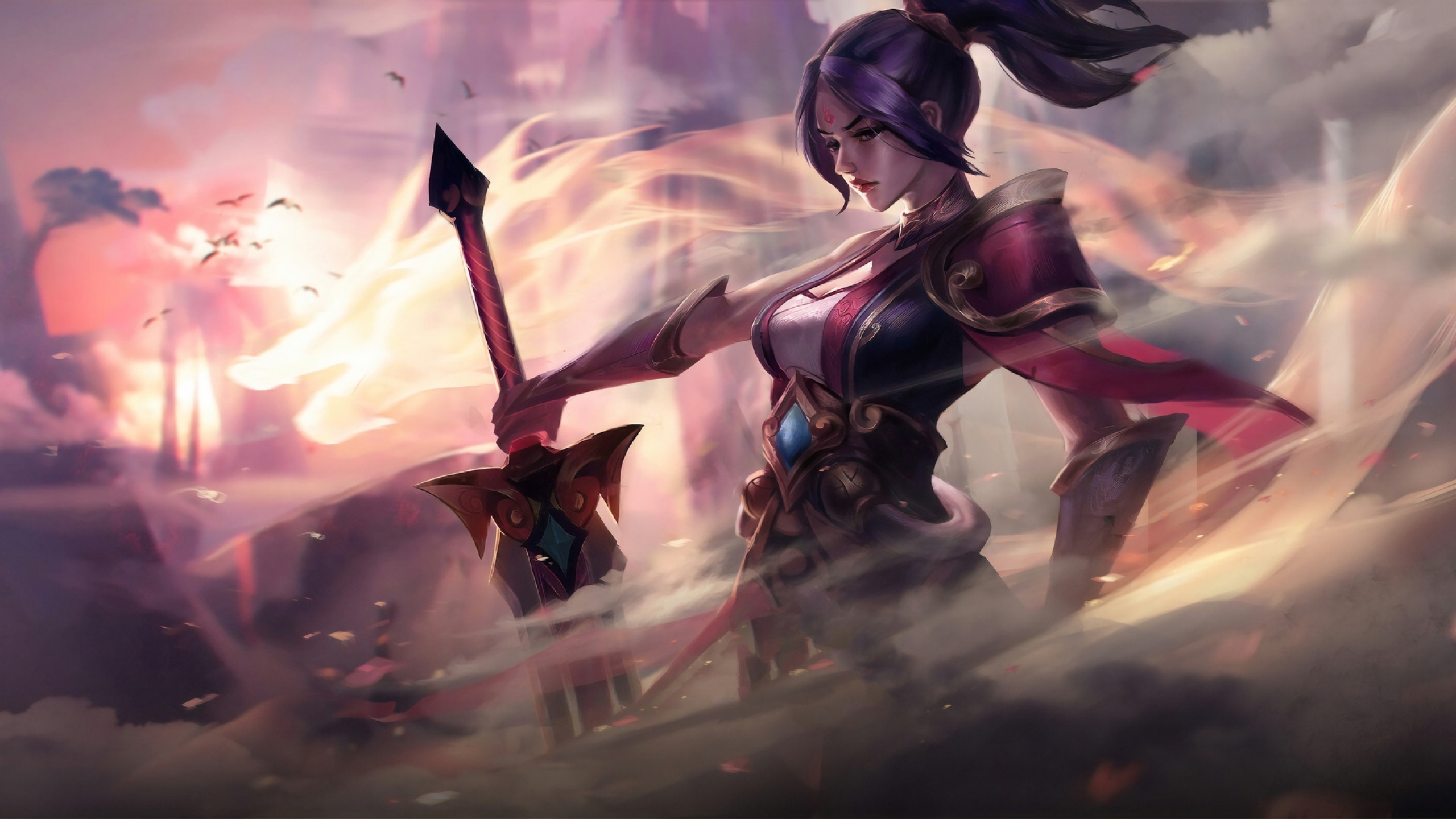 2560x1440 League Of Legends Warrior FanArt 1440P Resolution Wallpaper ...