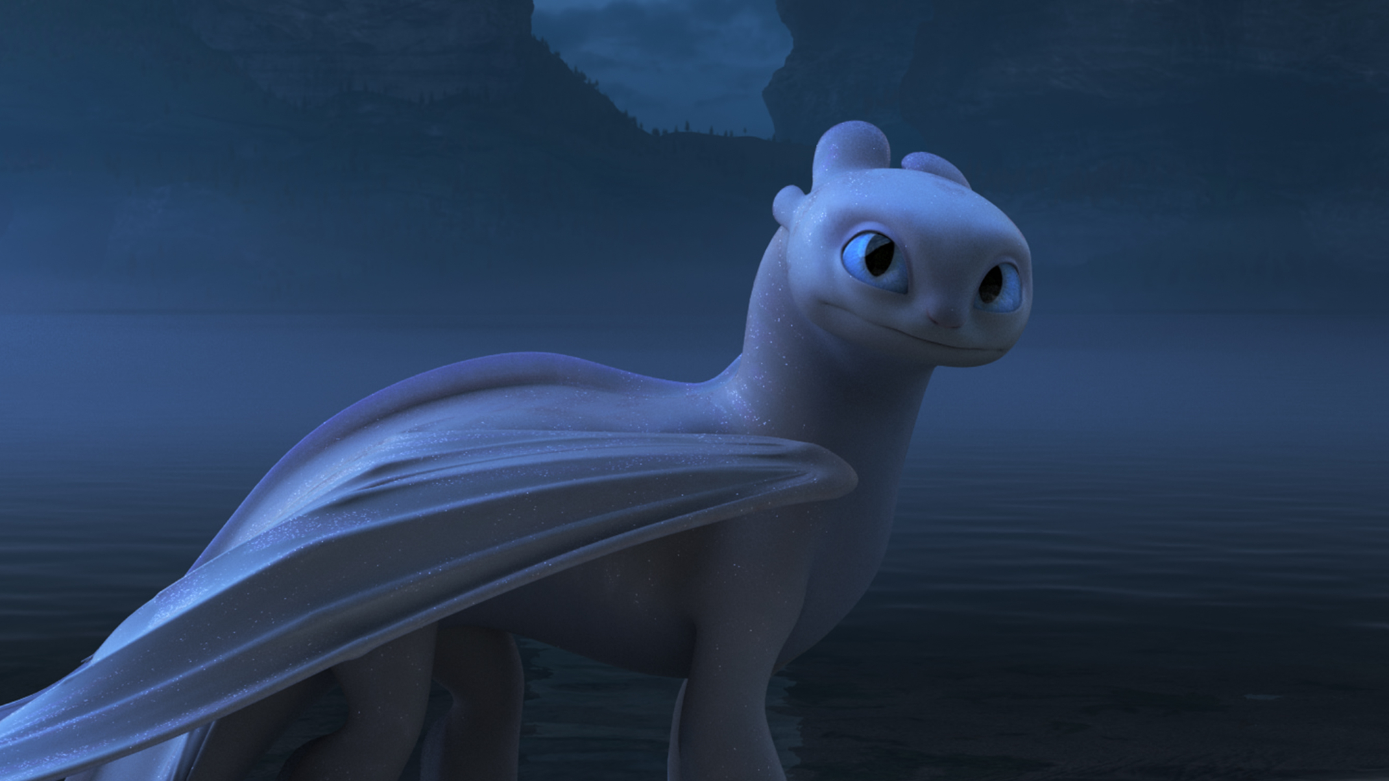2026x1139 Resolution Light Fury in How To Train Your Dragon The Hidden ...