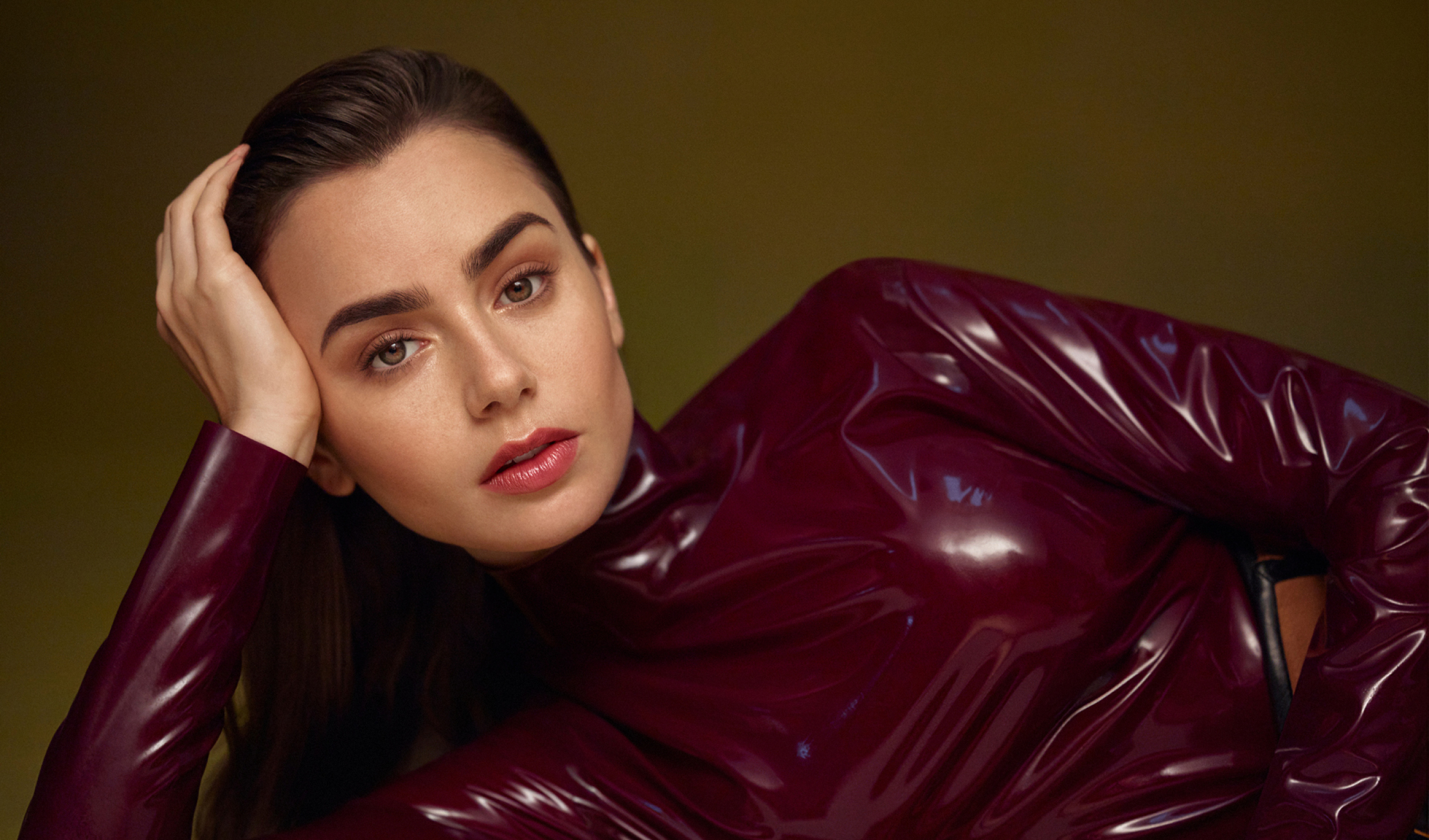 2450x1440 Resolution Lily Collins 2020 2450x1440 Resolution Wallpaper ...