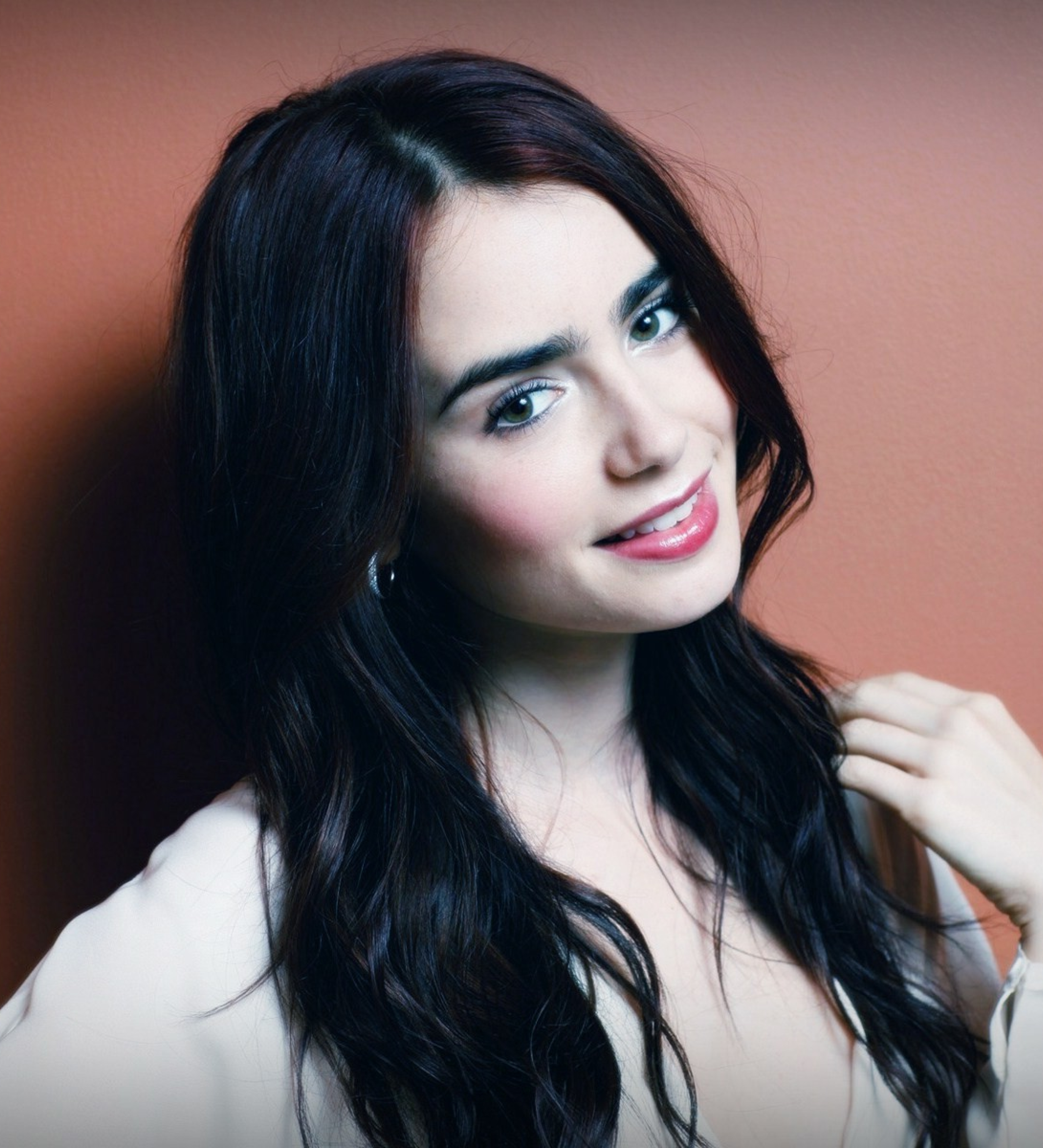 3980x4380 Resolution lily collins, actress, brunette 3980x4380 ...
