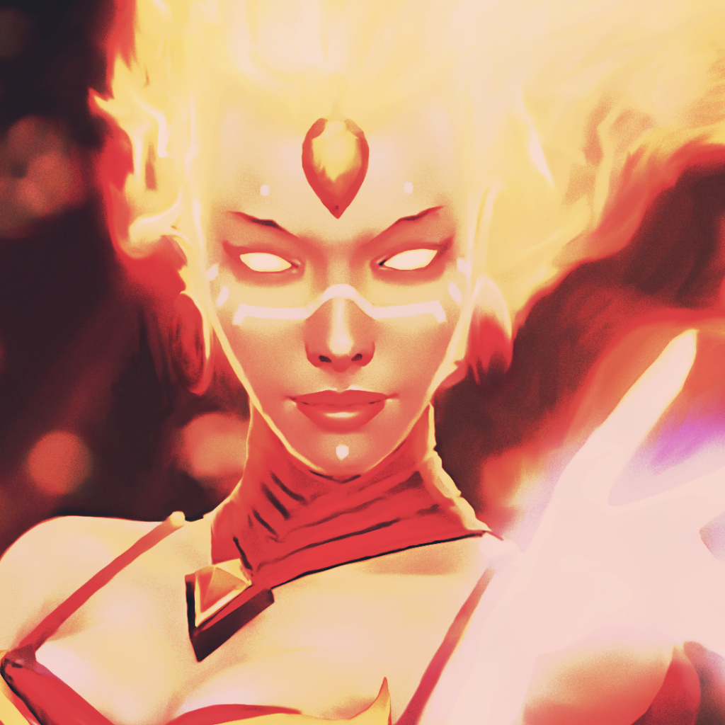 1024x1024 Resolution lina, dota 2, fiery soul of the slayer 1024x1024 ...