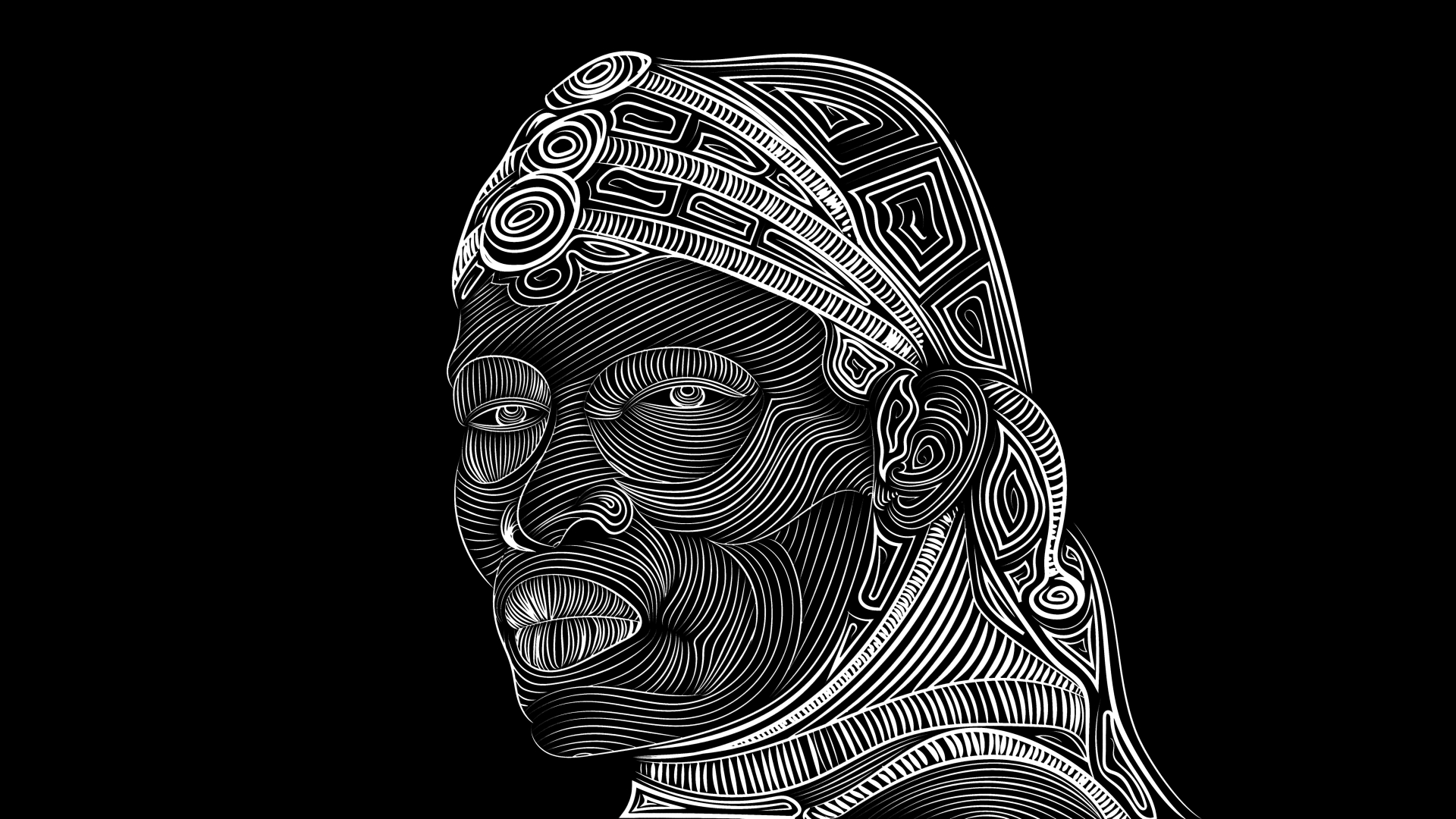 1920x1080 Resolution Line Vector Art Face Drawing 1080P Laptop Full HD 1920x1080 Resolution Line Vector Art Face Drawing 1080P Laptop Full HD
