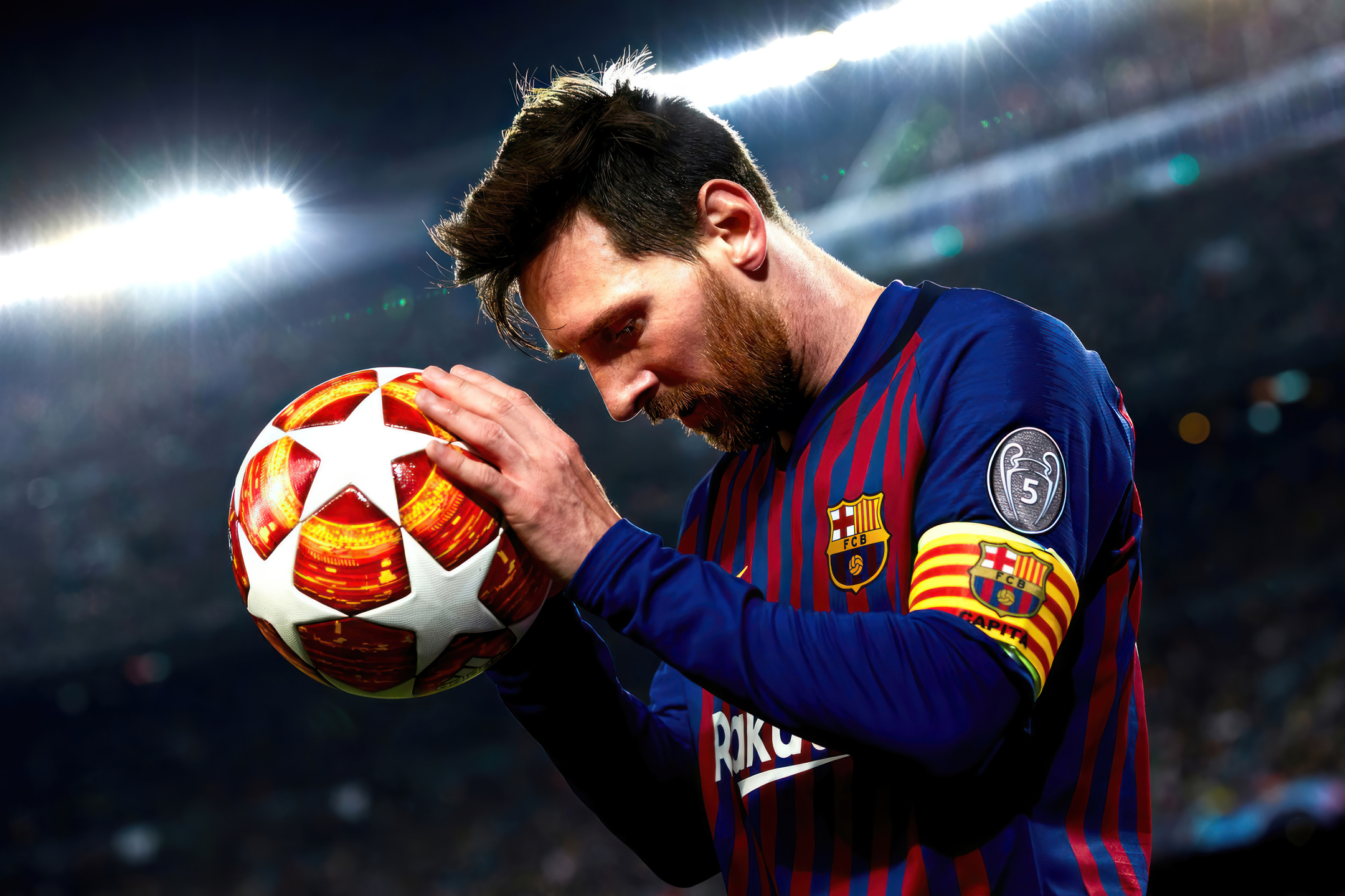 2160x1440 Resolution Lionel Messi 4k FCB 2160x1440 Resolution Wallpaper ...