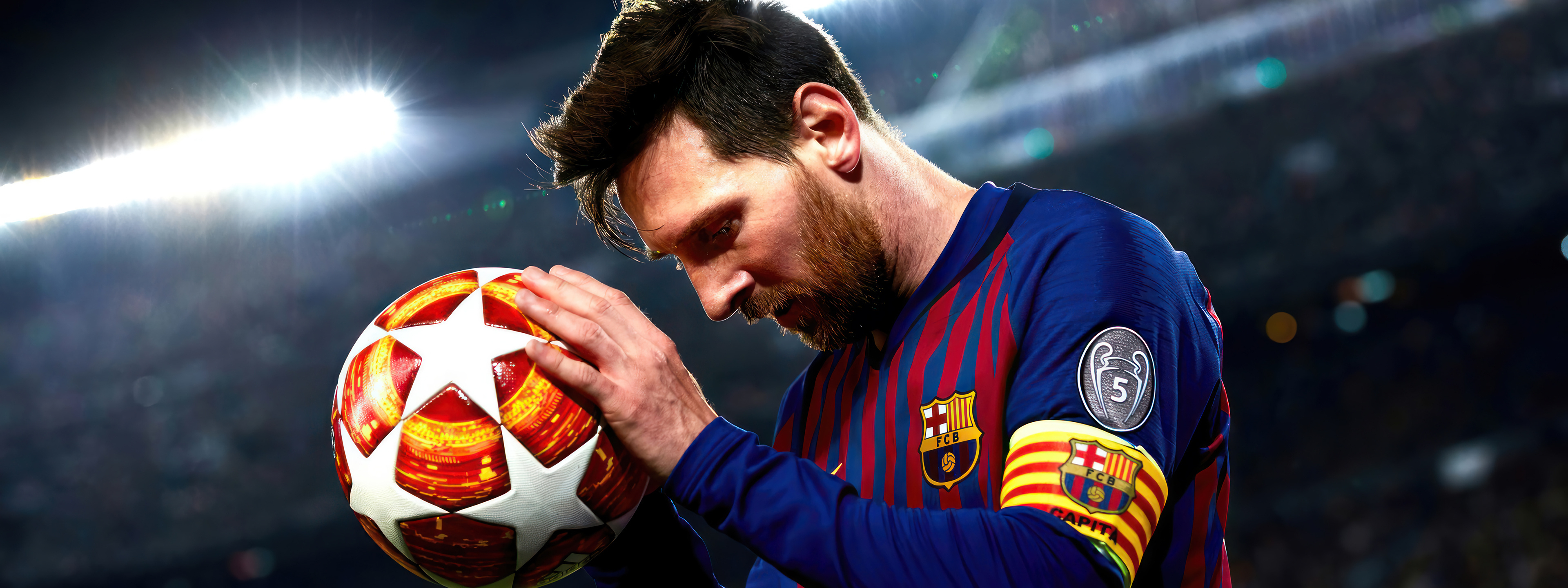 3840x1440 Resolution Lionel Messi 4k FCB 3840x1440 Resolution Wallpaper ...