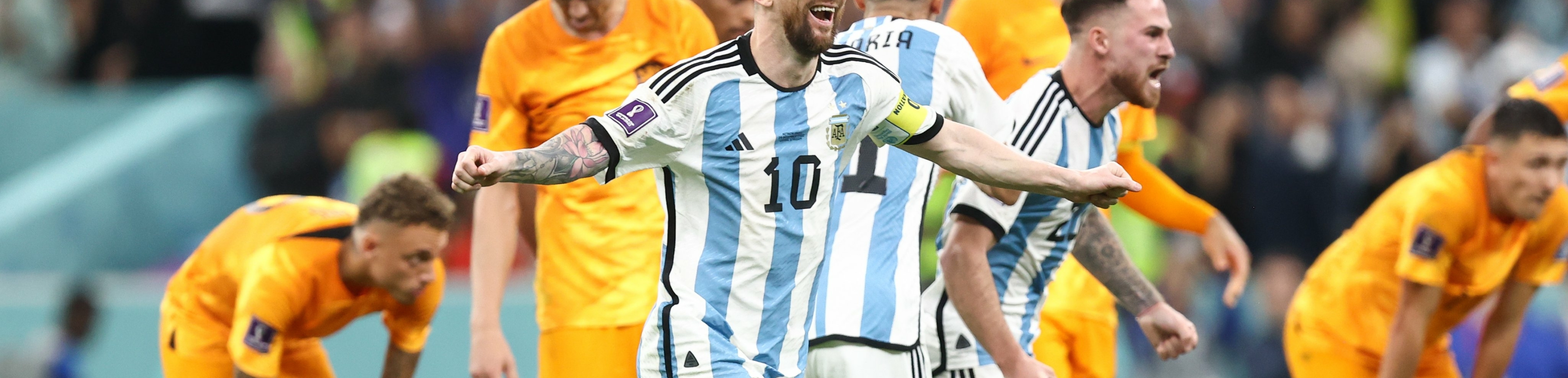 4480x1080 Resolution Lionel Messi Celebration FIFA World Cup 2022 ...
