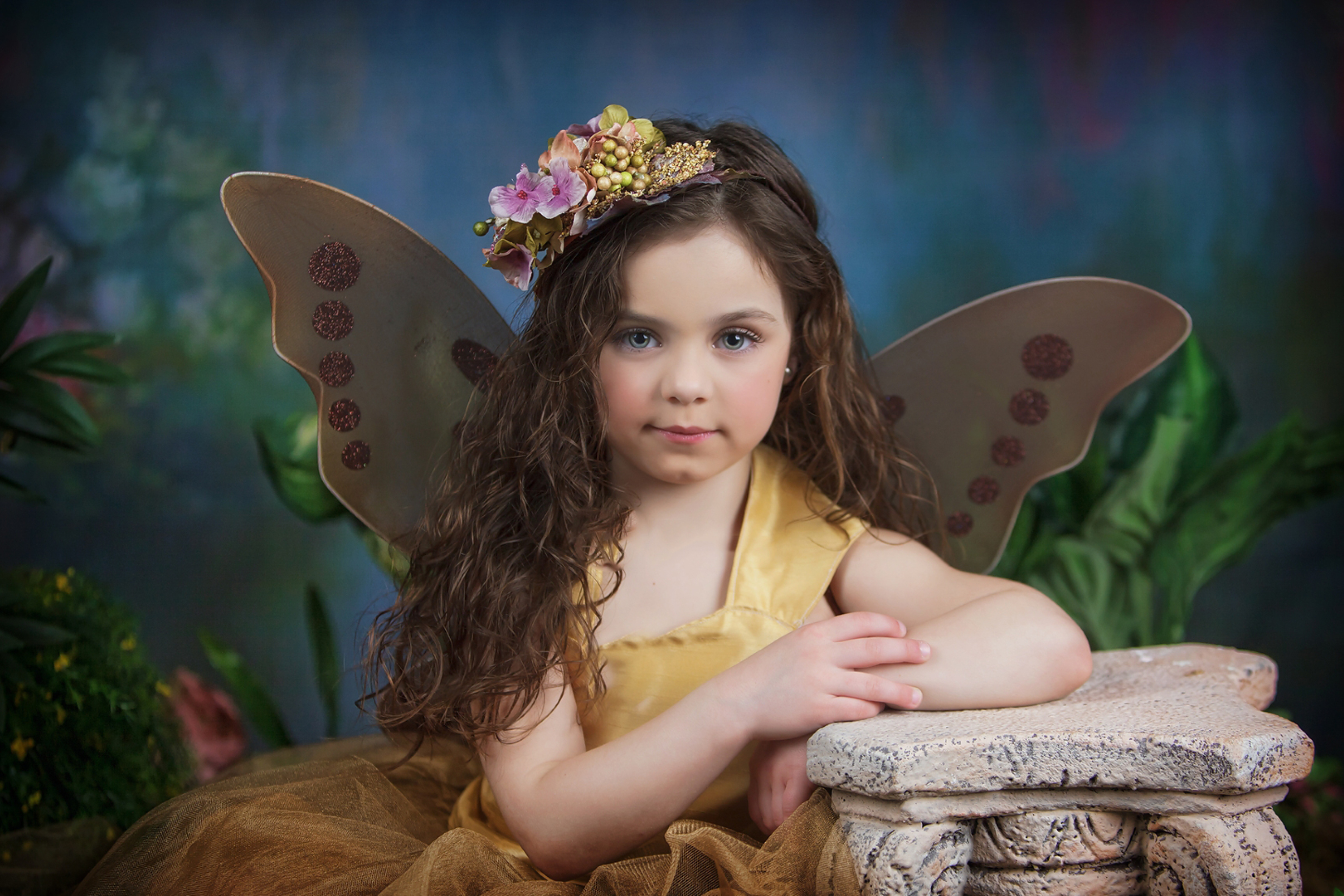 3000x2000 Little Girl Butterfly Photoshoot Portrait 3000x2000 ...