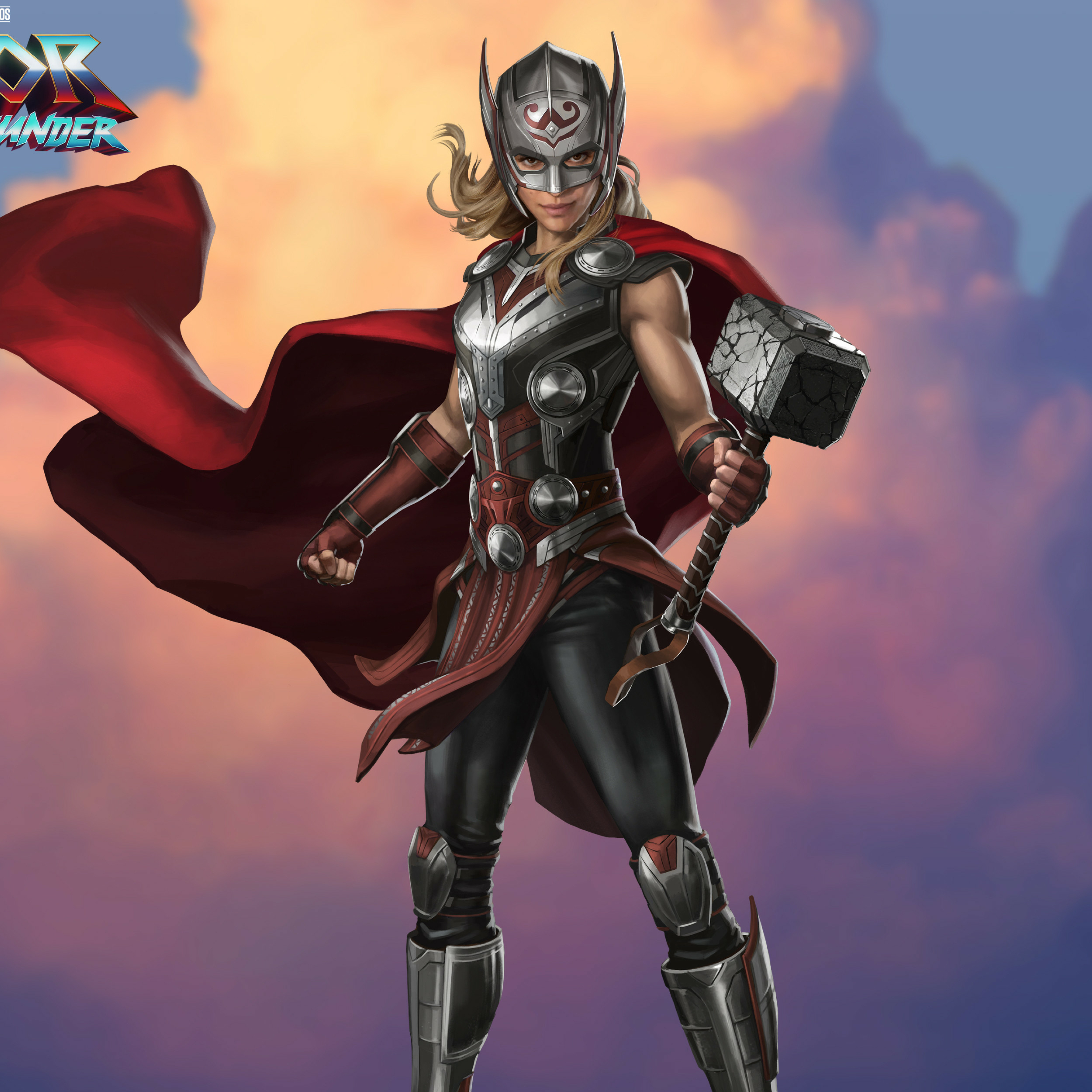 3840x3840 Resolution Love and Thunder HD Lady Thor 3840x3840 Resolution ...