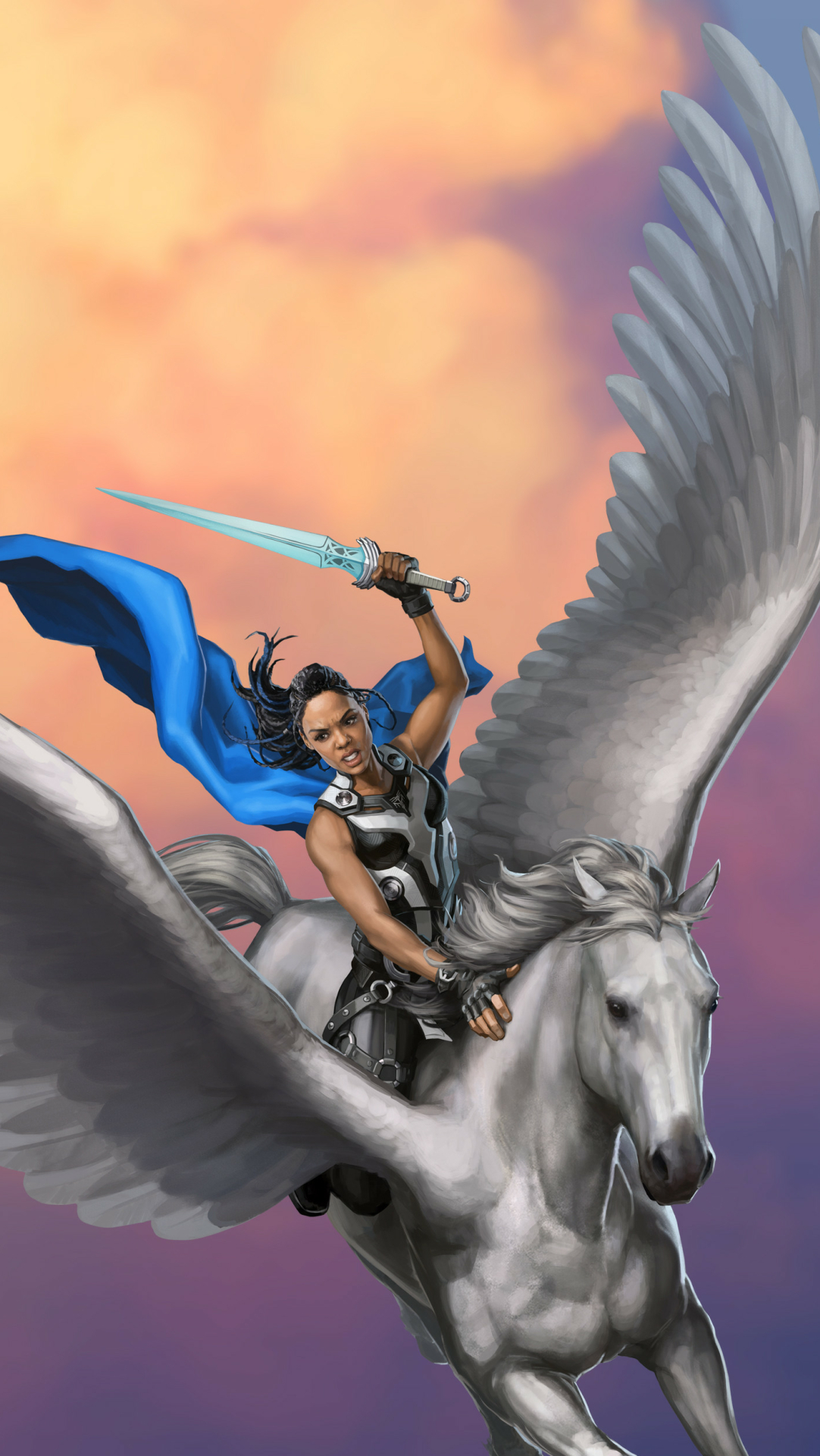 1082x1920 Love and Thunder HD Valkyrie 1082x1920 Resolution Wallpaper ...