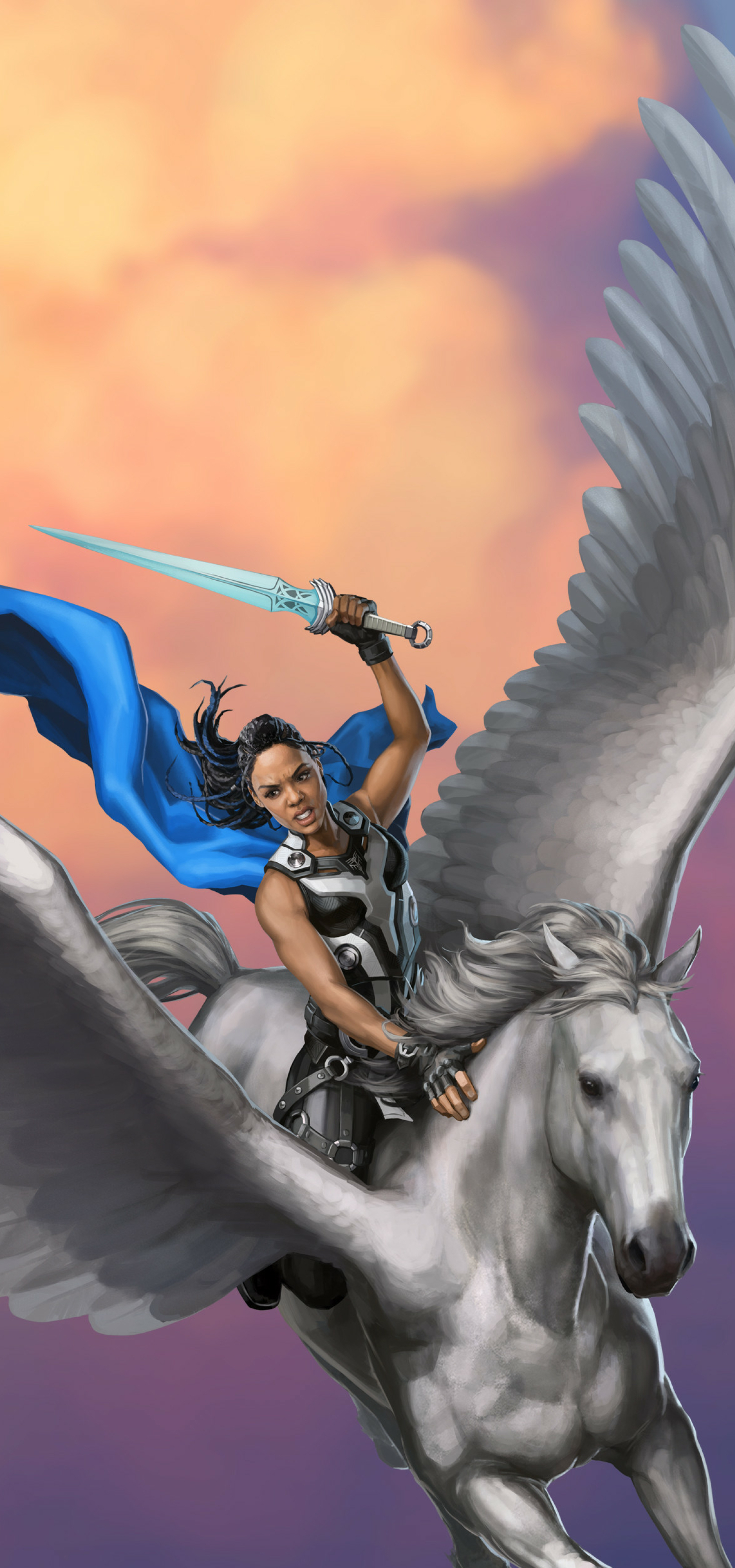 1500x3200 Resolution Love and Thunder HD Valkyrie 1500x3200 Resolution ...