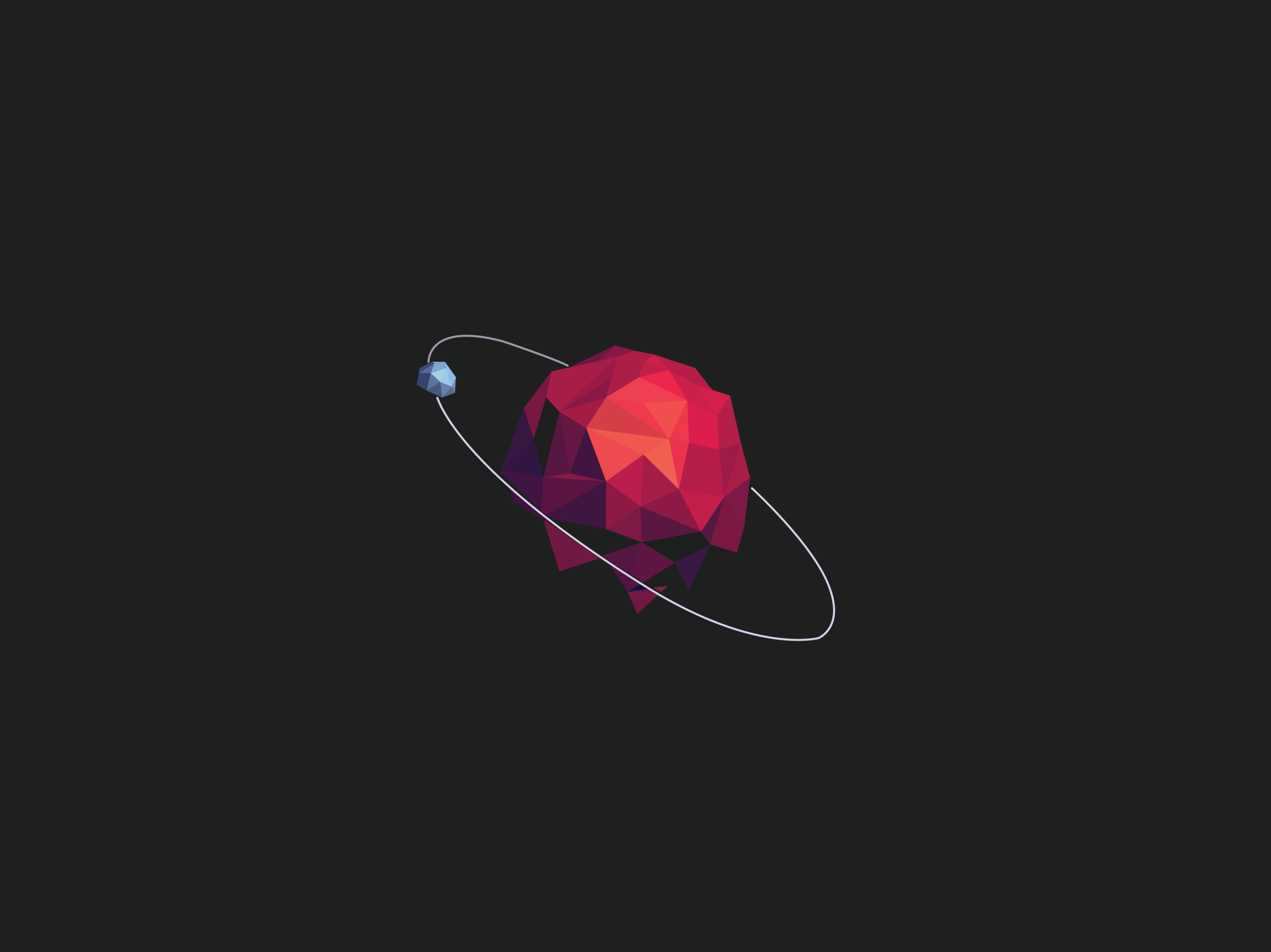 3180x2383 Resolution Low Poly Space Planet Minimal 3180x2383 Resolution ...