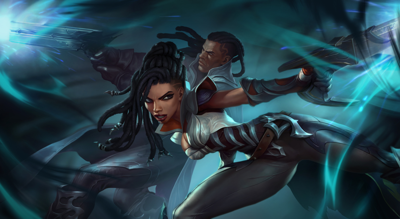 1400x768 Resolution Lucian and Senna League of Legends 1400x768 ...