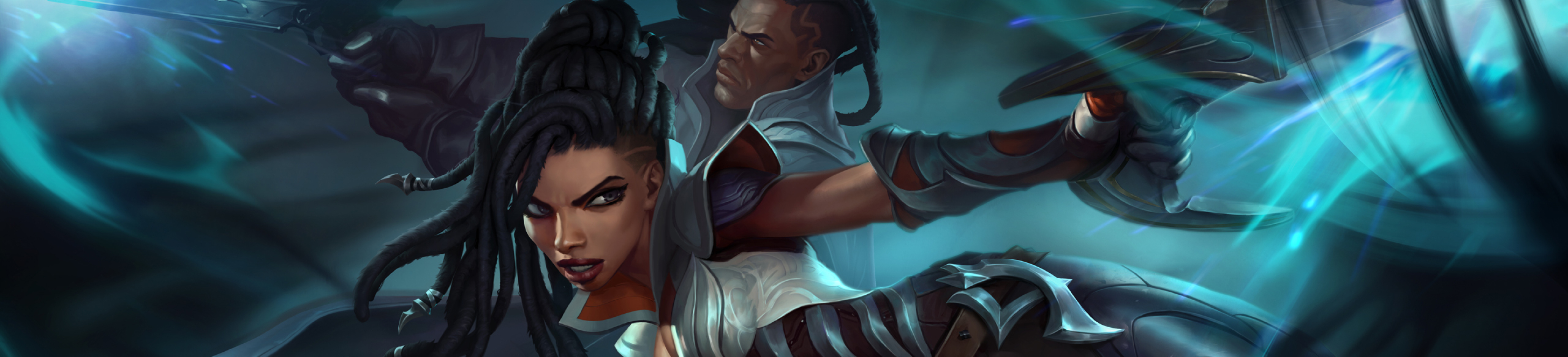 4480x1020 Resolution Lucian and Senna League of Legends 4480x1020 ...