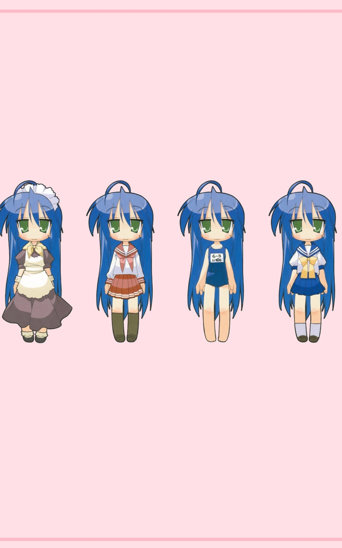 1200x1920 Resolution lucky star, anime, blue hair 1200x1920 Resolution ...