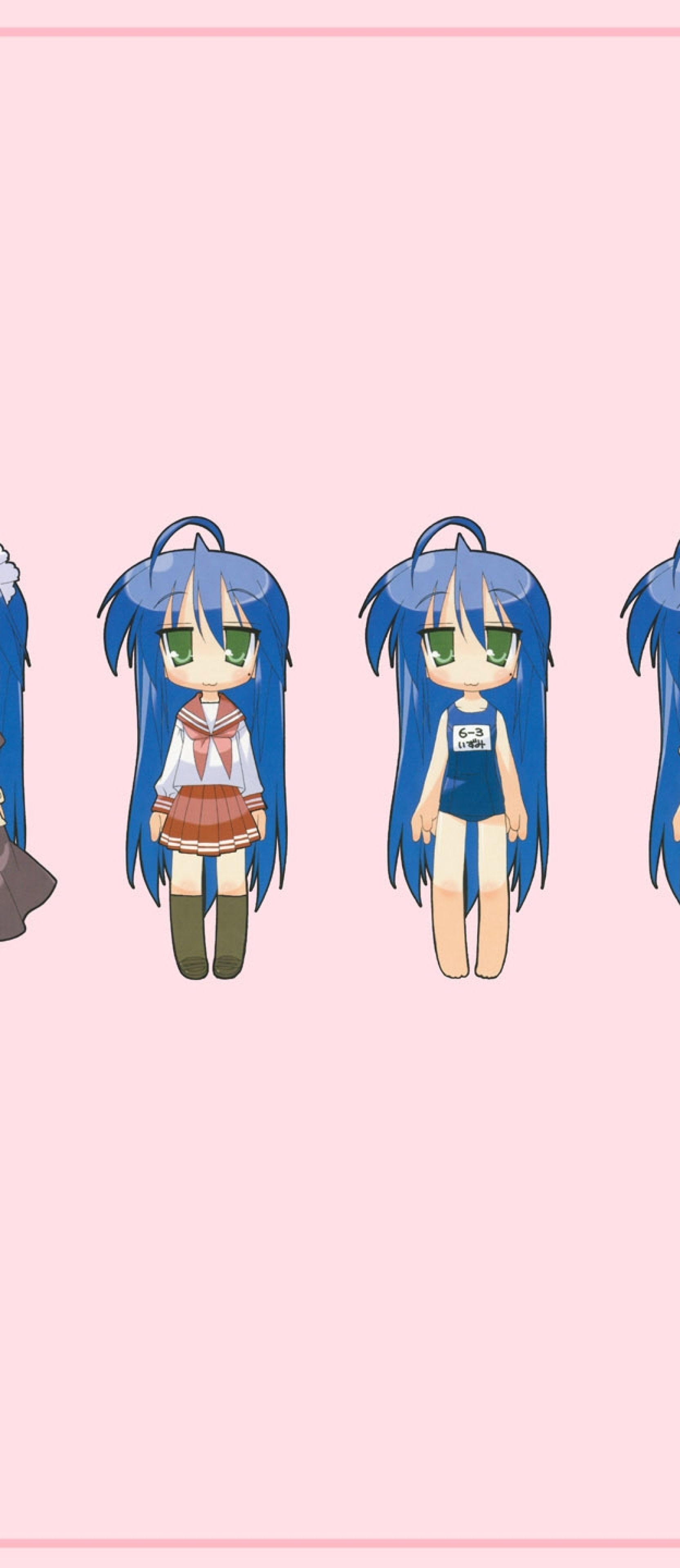 1664x3840 Resolution lucky star, anime, blue hair 1664x3840 Resolution ...