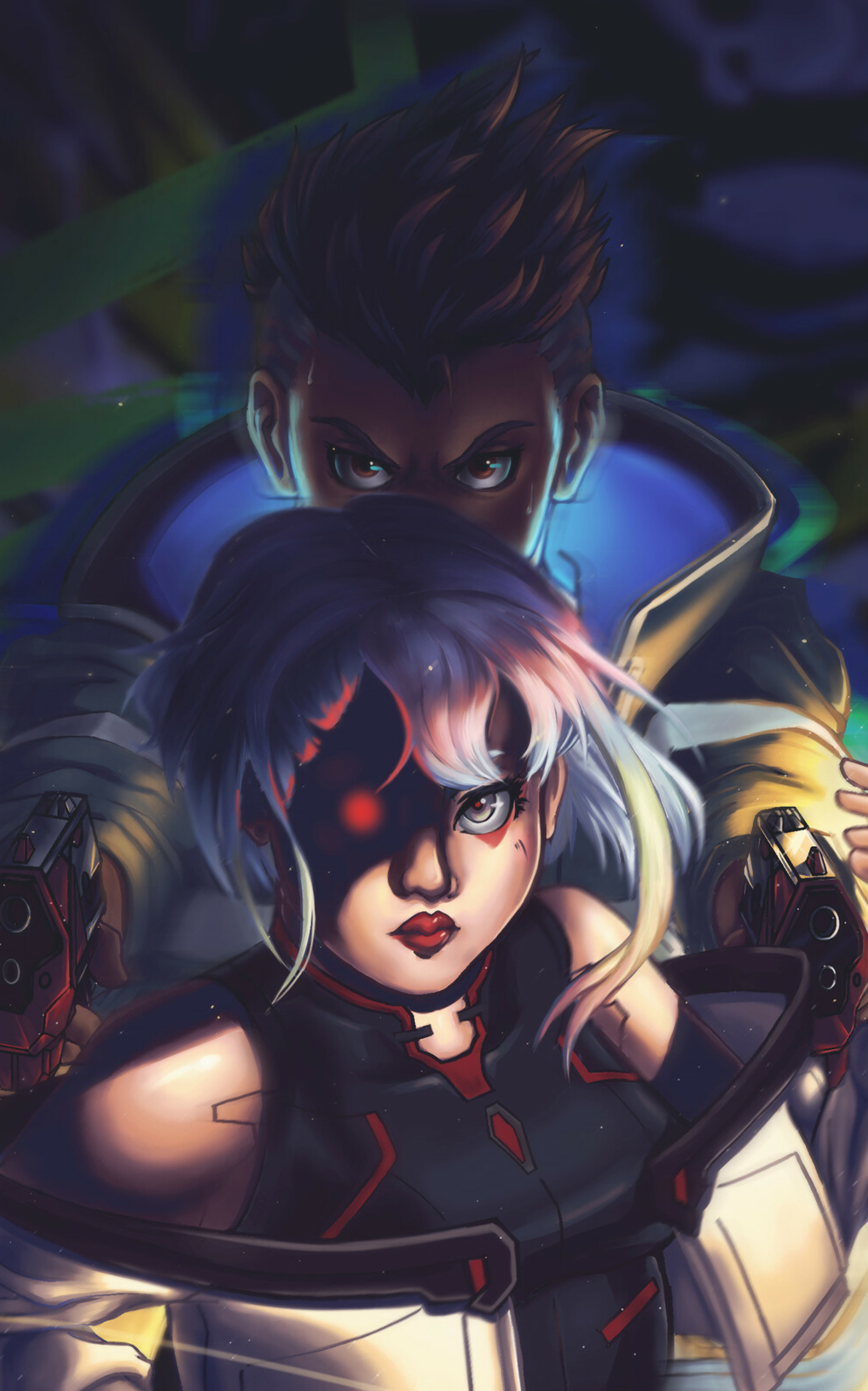 1848x2960 Resolution Lucy & David Cool Cyberpunk Edgerunners 1848x2960 ...