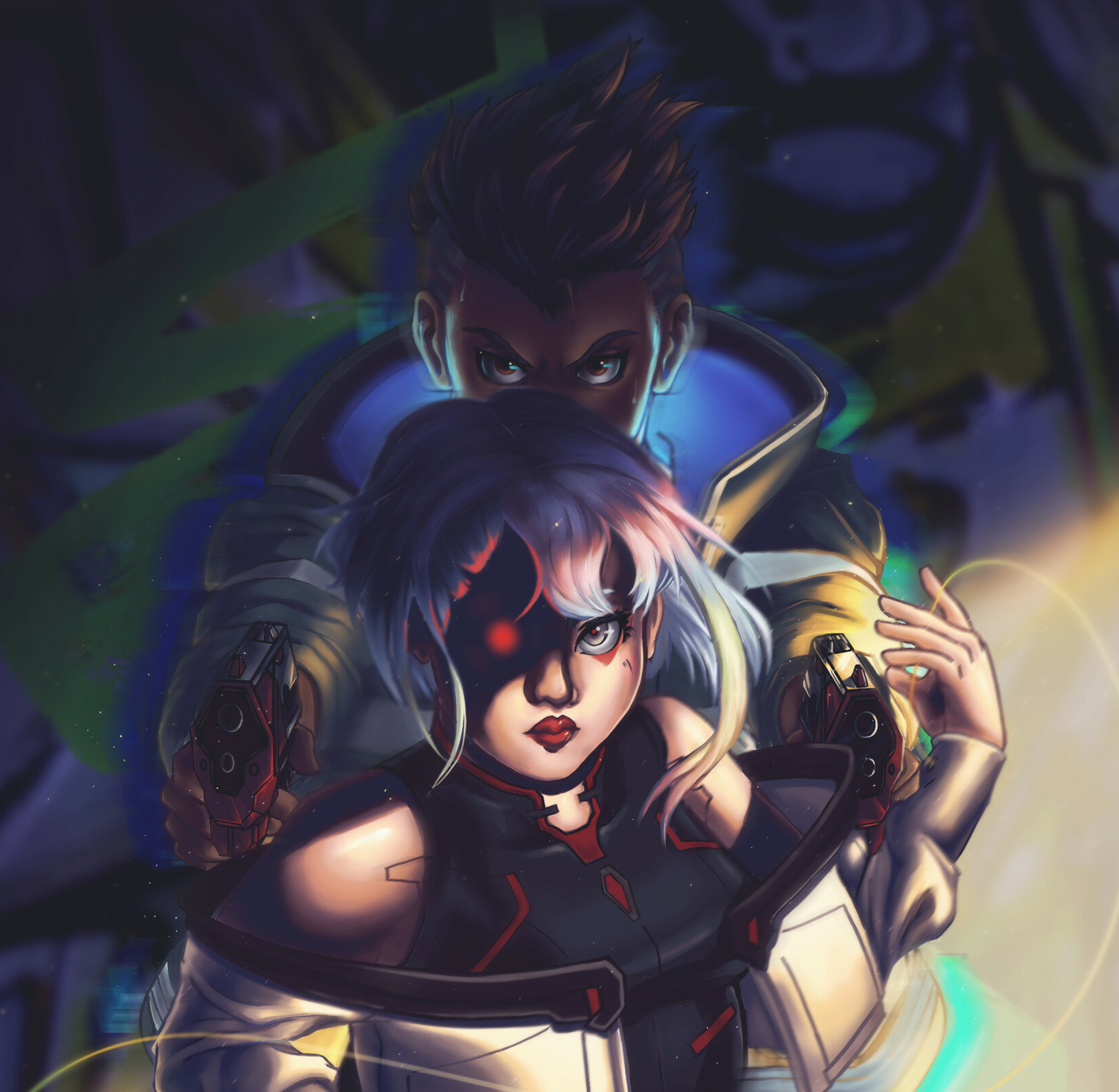 2460x2400 Lucy & David Cool Cyberpunk Edgerunners 2460x2400 Resolution ...