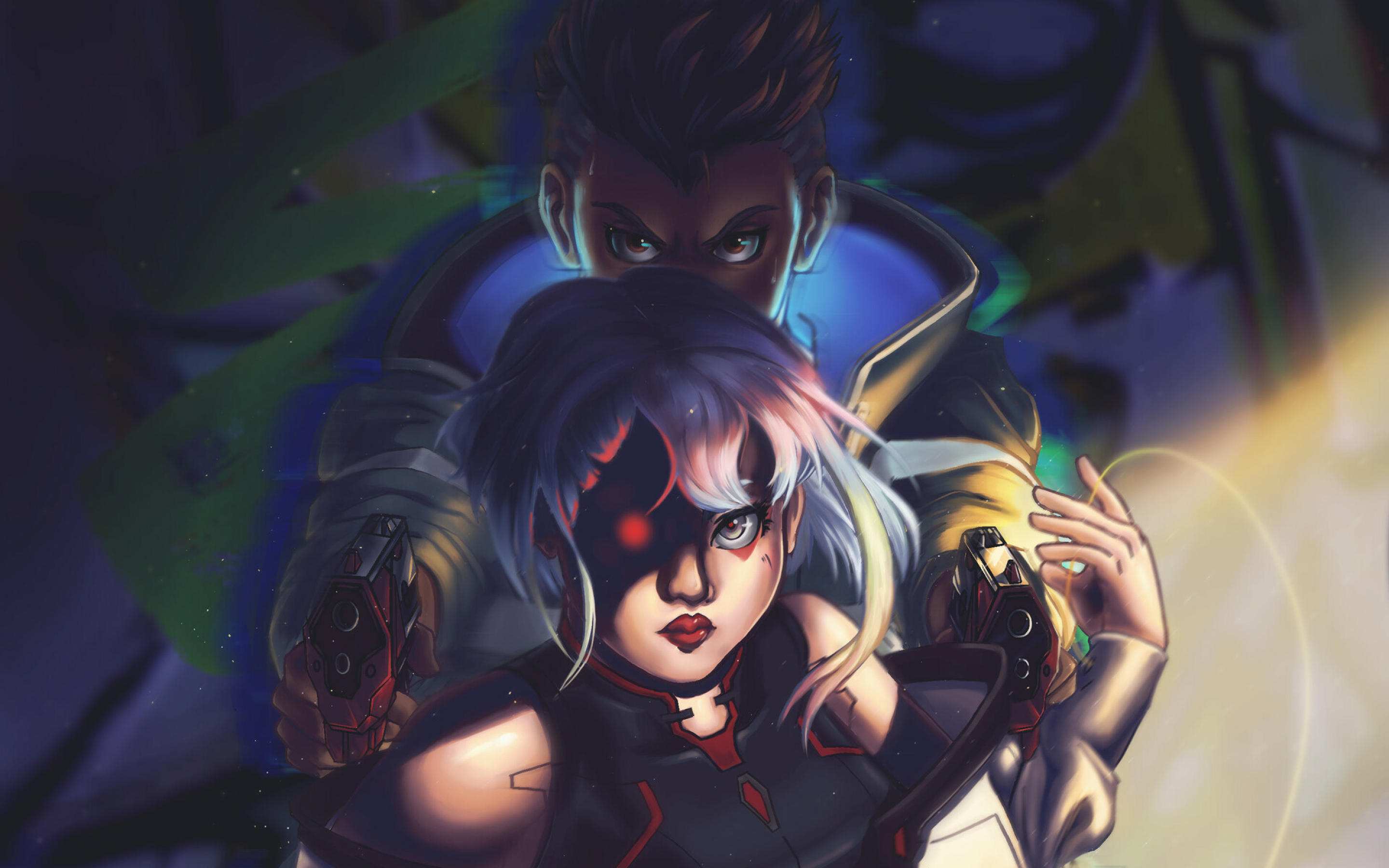 2880x1800 Resolution Lucy & David Cool Cyberpunk Edgerunners Macbook ...