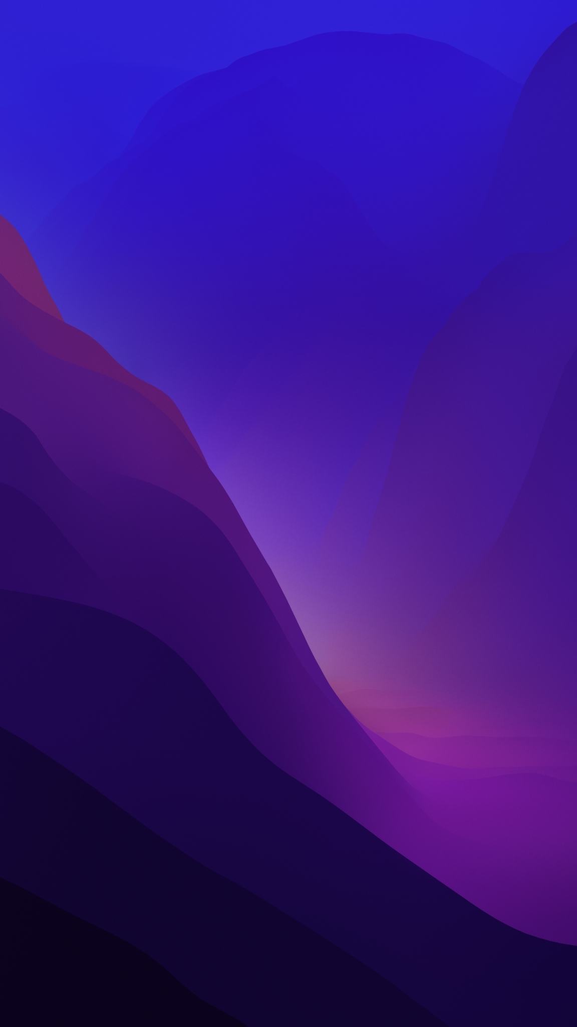 1152x2048 MacOS 12 Monterey Stock Dark 1152x2048 Resolution Wallpaper ...
