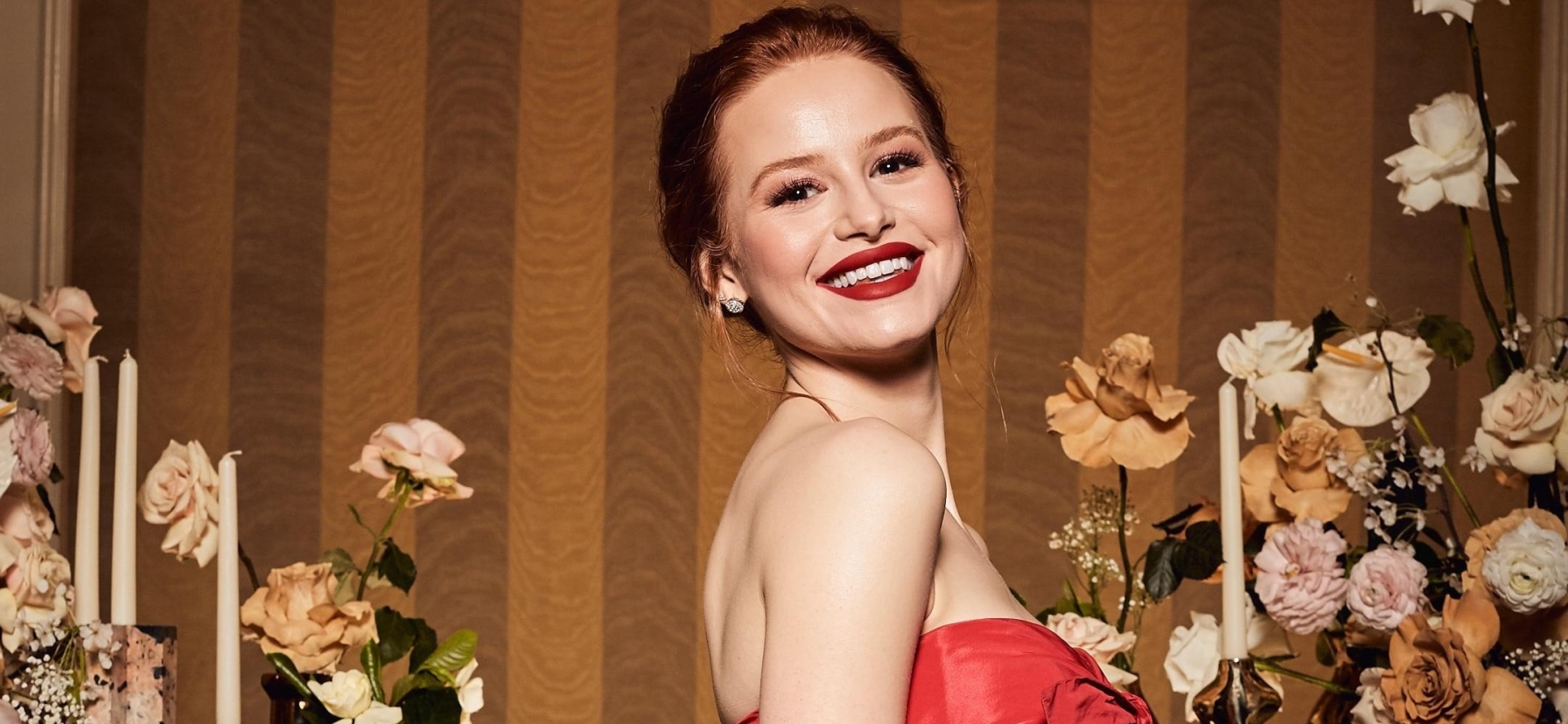 1792x828 Madelaine Petsch in Red 1792x828 Resolution Wallpaper, HD ...