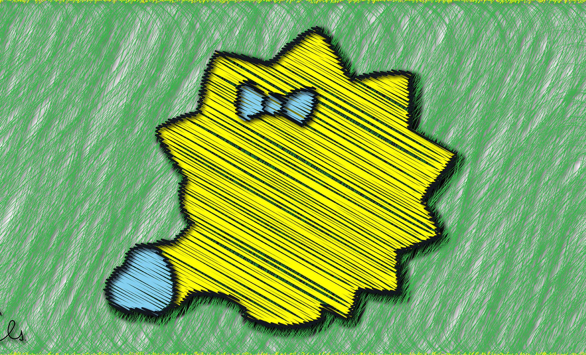 2000x1213 Resolution Maggie Simpson Digital Art 2000x1213 Resolution ...