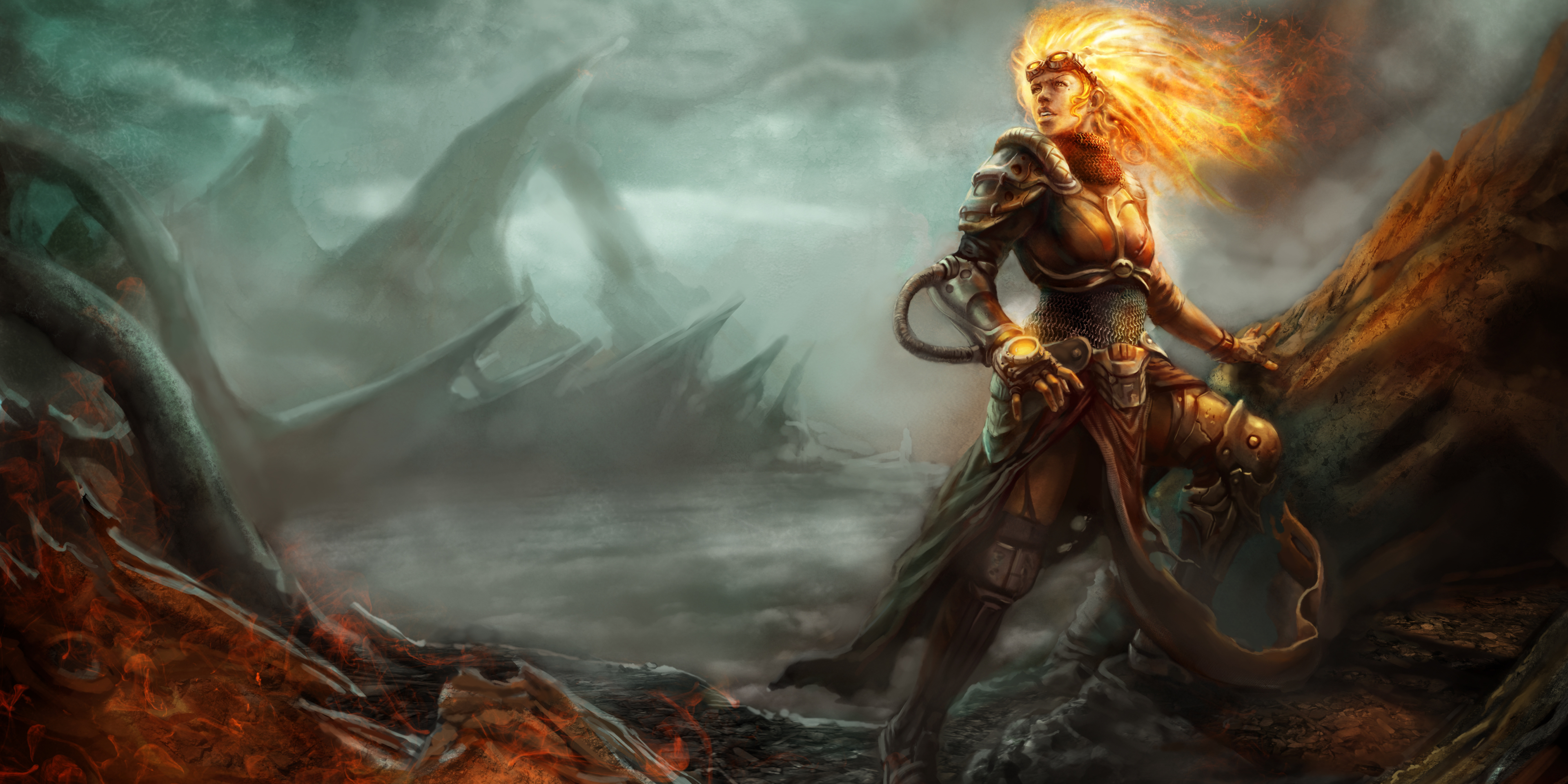 3840x1920 magic, the gathering, chandra 3840x1920 Resolution Wallpaper ...