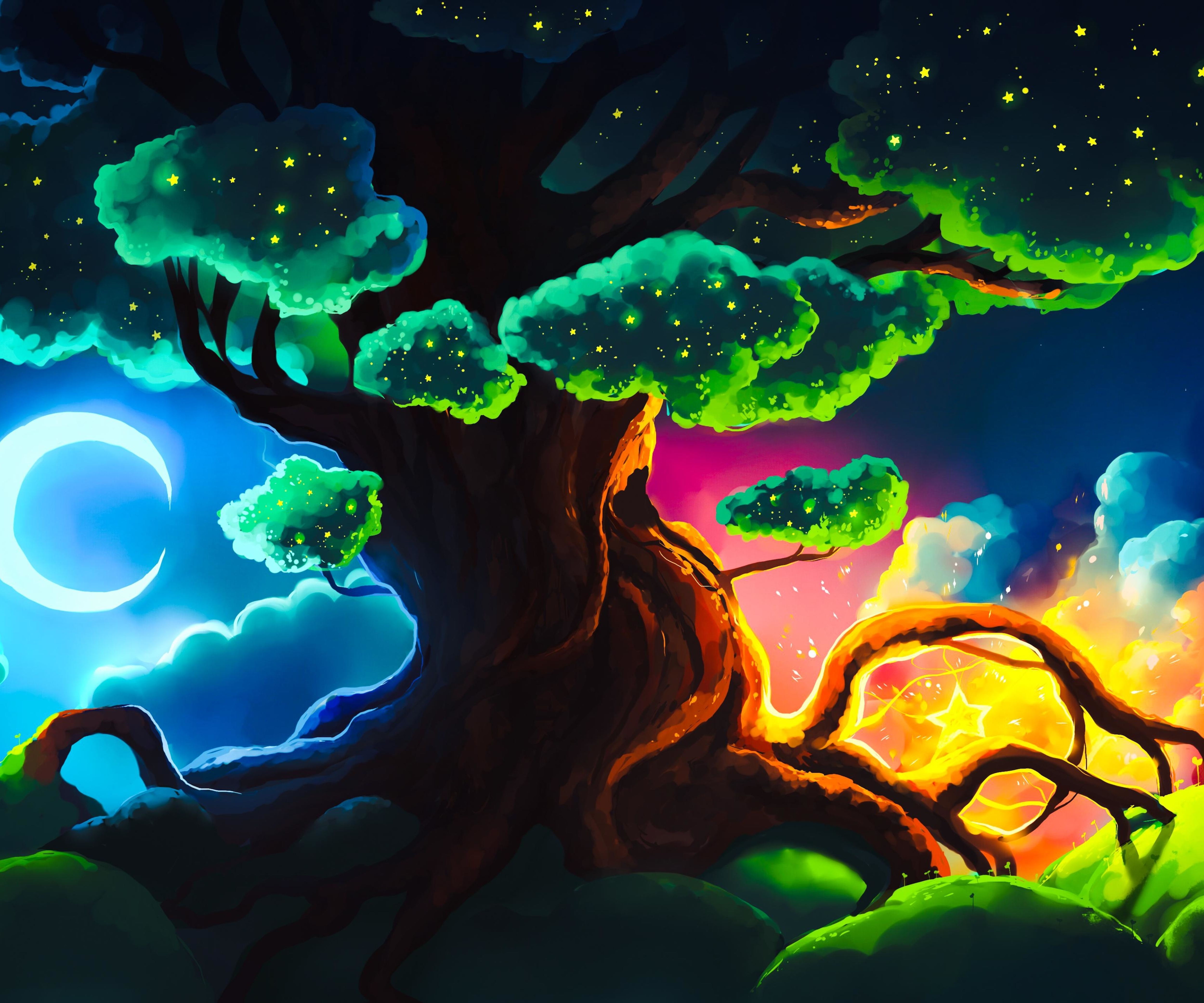 5000x4167 Magical Tree Art 5000x4167 Resolution Wallpaper, HD Fantasy ...