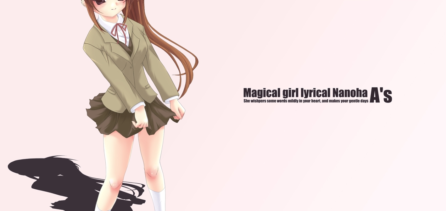 1520x720 Resolution mahou shoujo lyrical nanoha, seifuku takamachi ...