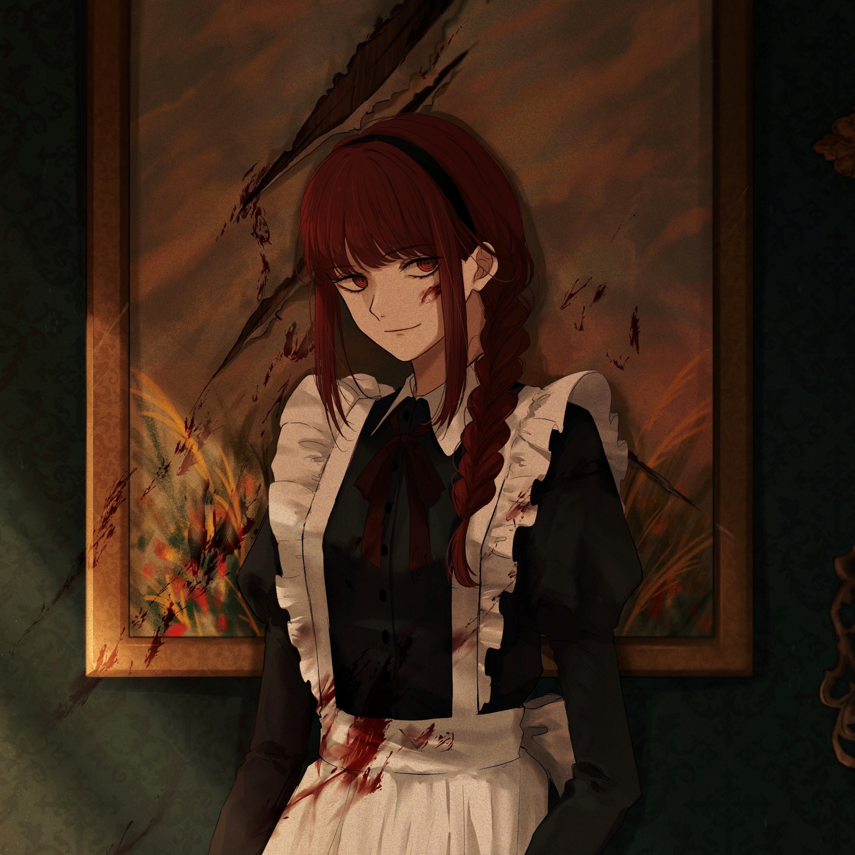 3000x3000 Makima Maid Chainsaw Man 3000x3000 Resolution Wallpaper, HD ...