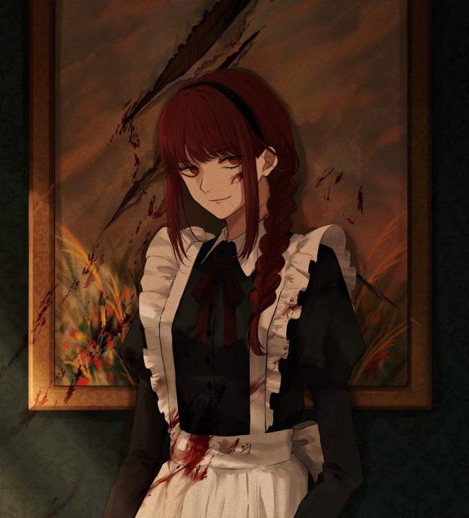 680x750 Makima Maid Chainsaw Man 680x750 Resolution Wallpaper, HD Anime ...