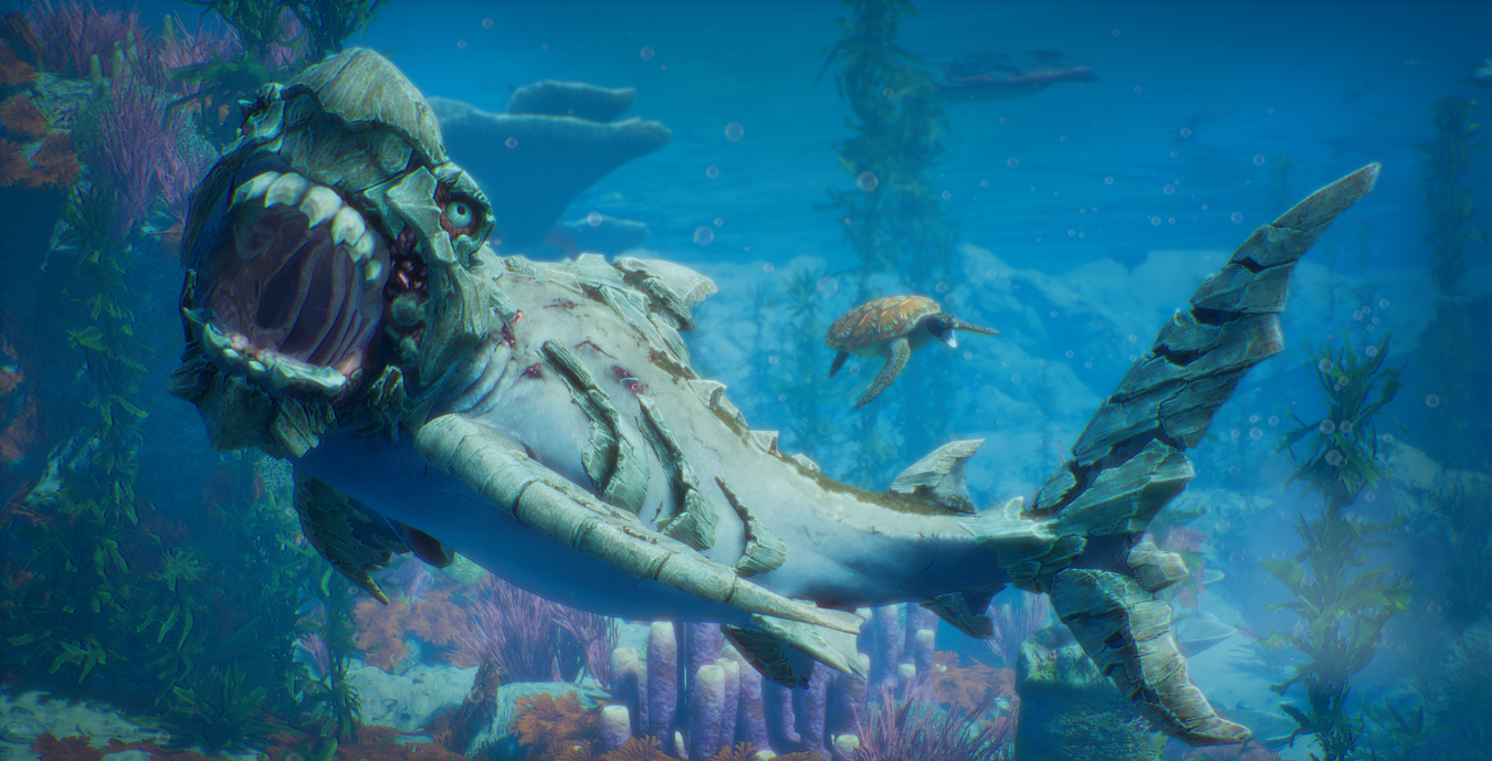 1350x689 Resolution Maneater Creature 1350x689 Resolution Wallpaper ...
