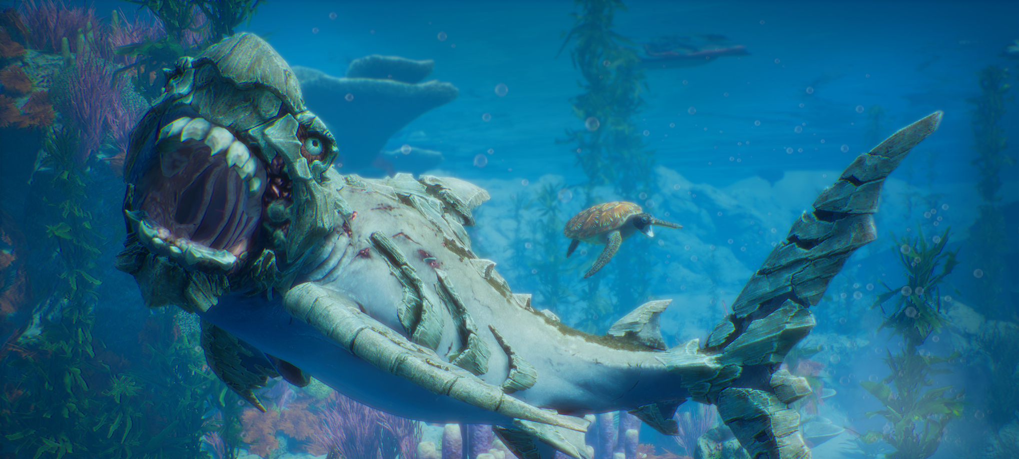 2037x919 Resolution Maneater Creature 2037x919 Resolution Wallpaper ...
