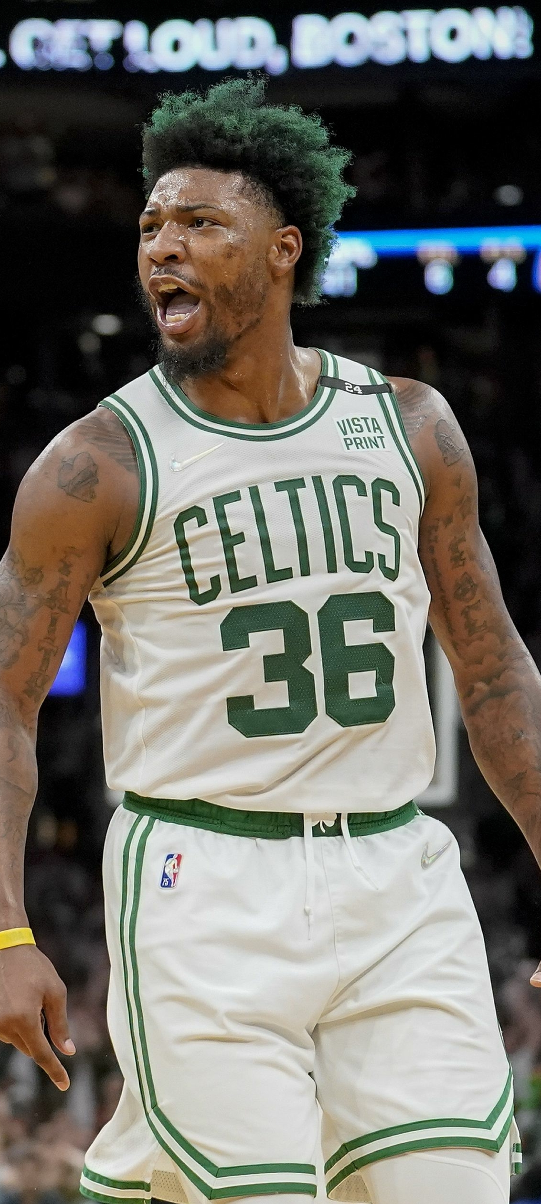1840x4089 Resolution Marcus Smart NBA Final 2022 Celebration 1840x4089 ...