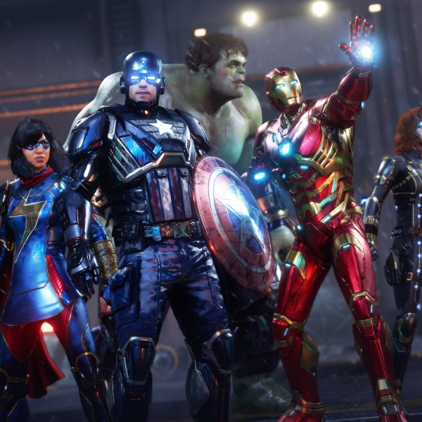 600x600 Marvel's Avengers 4K Gaming Poster 600x600 Resolution Wallpaper ...