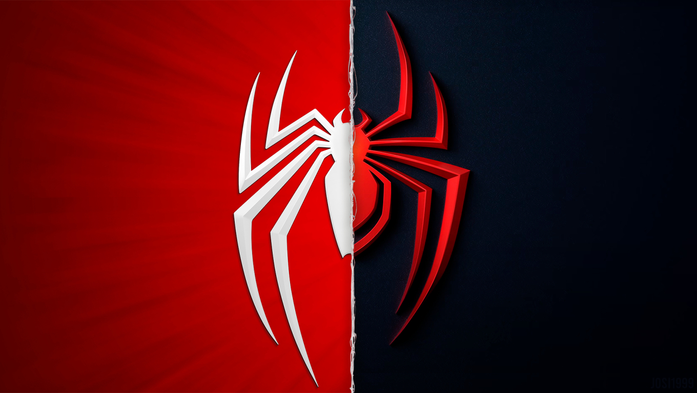 1360x768 Resolution Marvel s Spider Man Miles Morales Logo Desktop