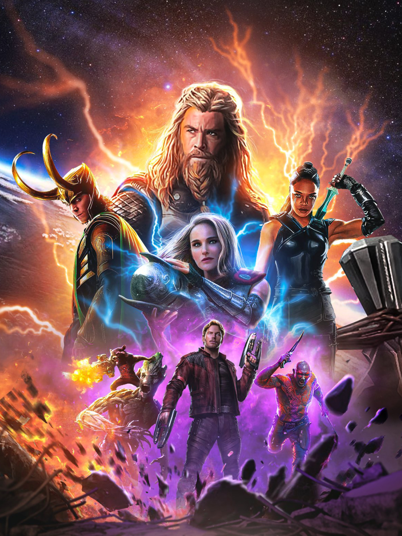 1650x2200 Resolution Marvel Thor Love and Thunder Movie 2022 1650x2200 ...