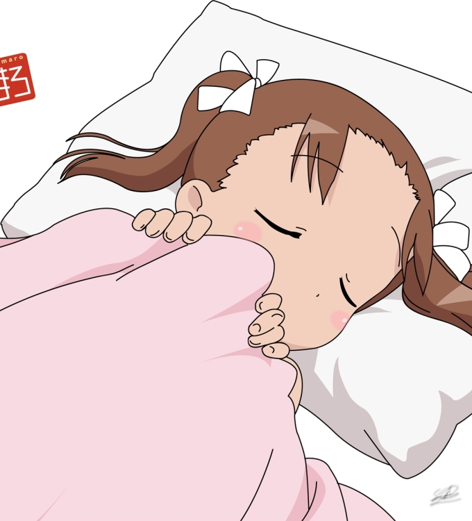 680x750 Resolution mashimaro matsuoka miu, girl, blanket 680x750 ...