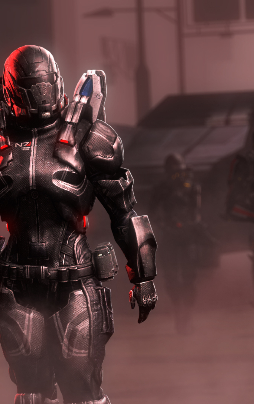 840x1336 mass effect, shepard, armor 840x1336 Resolution Wallpaper, HD ...