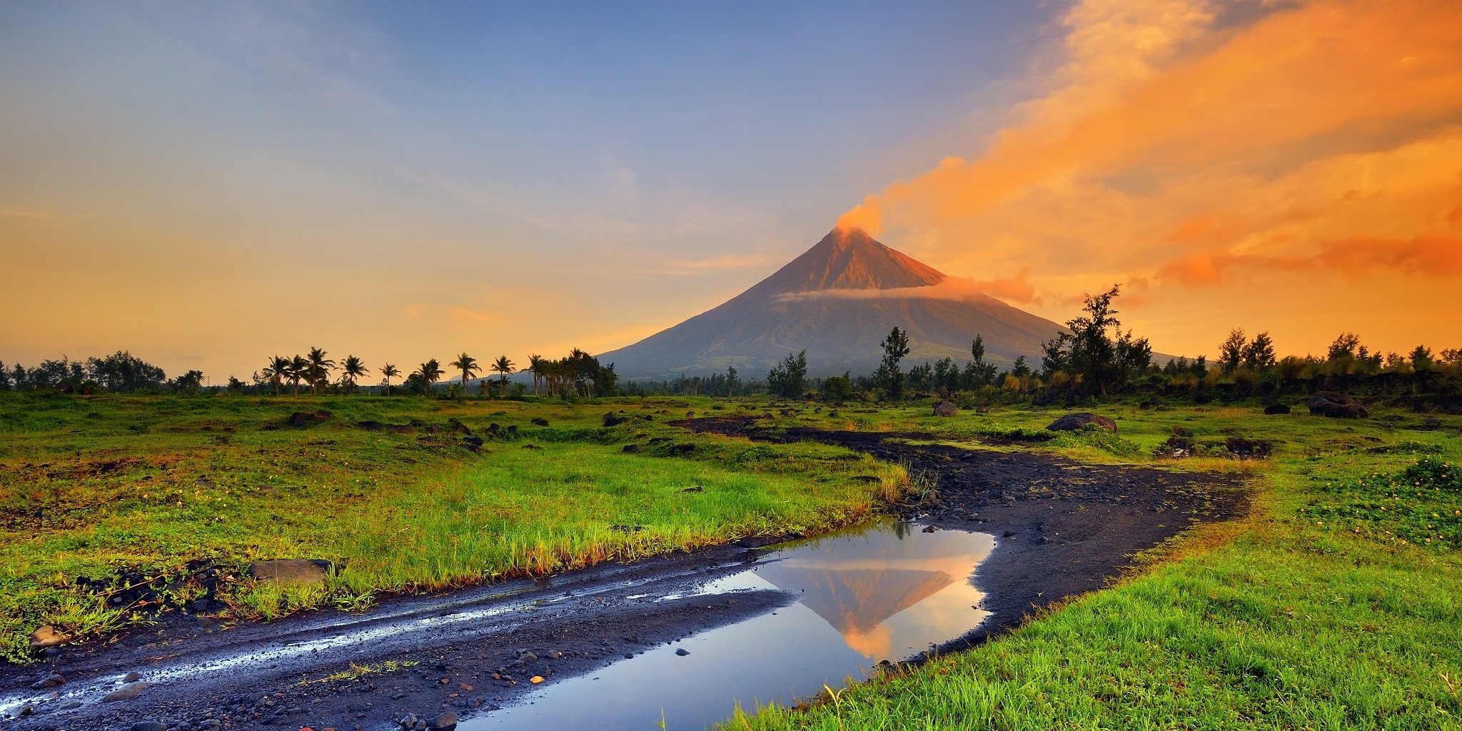 2048x1024 Resolution mayon, park, mayon volcano 2048x1024 Resolution ...