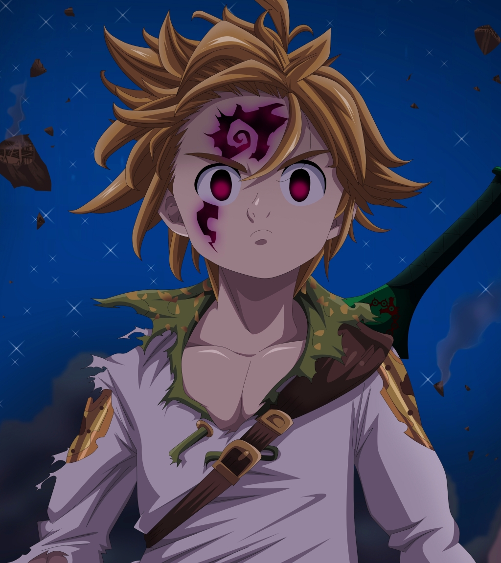 1024x1152 Resolution Meliodas From Demon The Seven Deadly Sins ...
