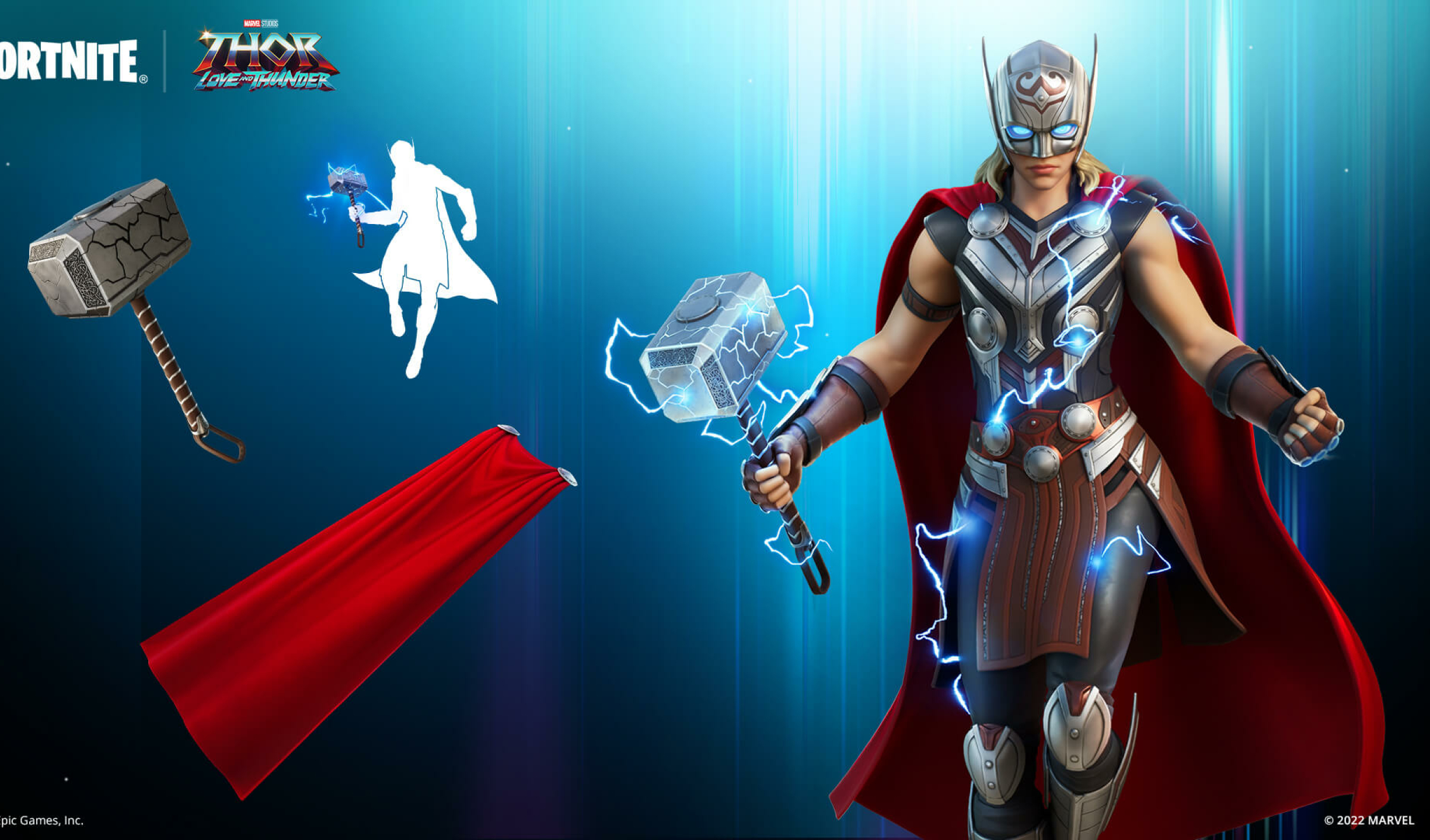 2450x1440 Resolution Mighty Thor Love and Thunder Fortnite 2450x1440 ...