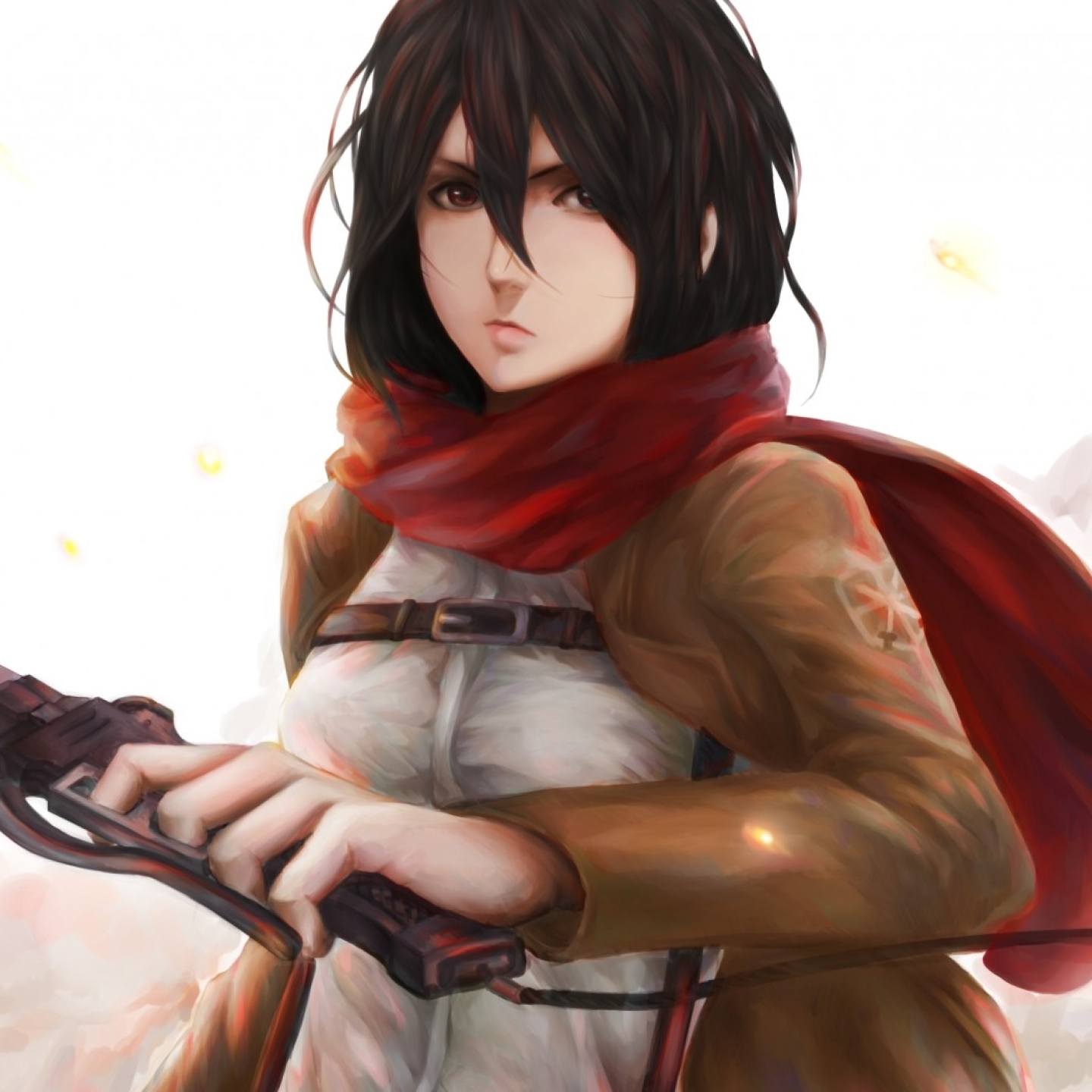 1440x1440 mikasa ackerman, shingeki no kyojin, art 1440x1440 Resolution ...